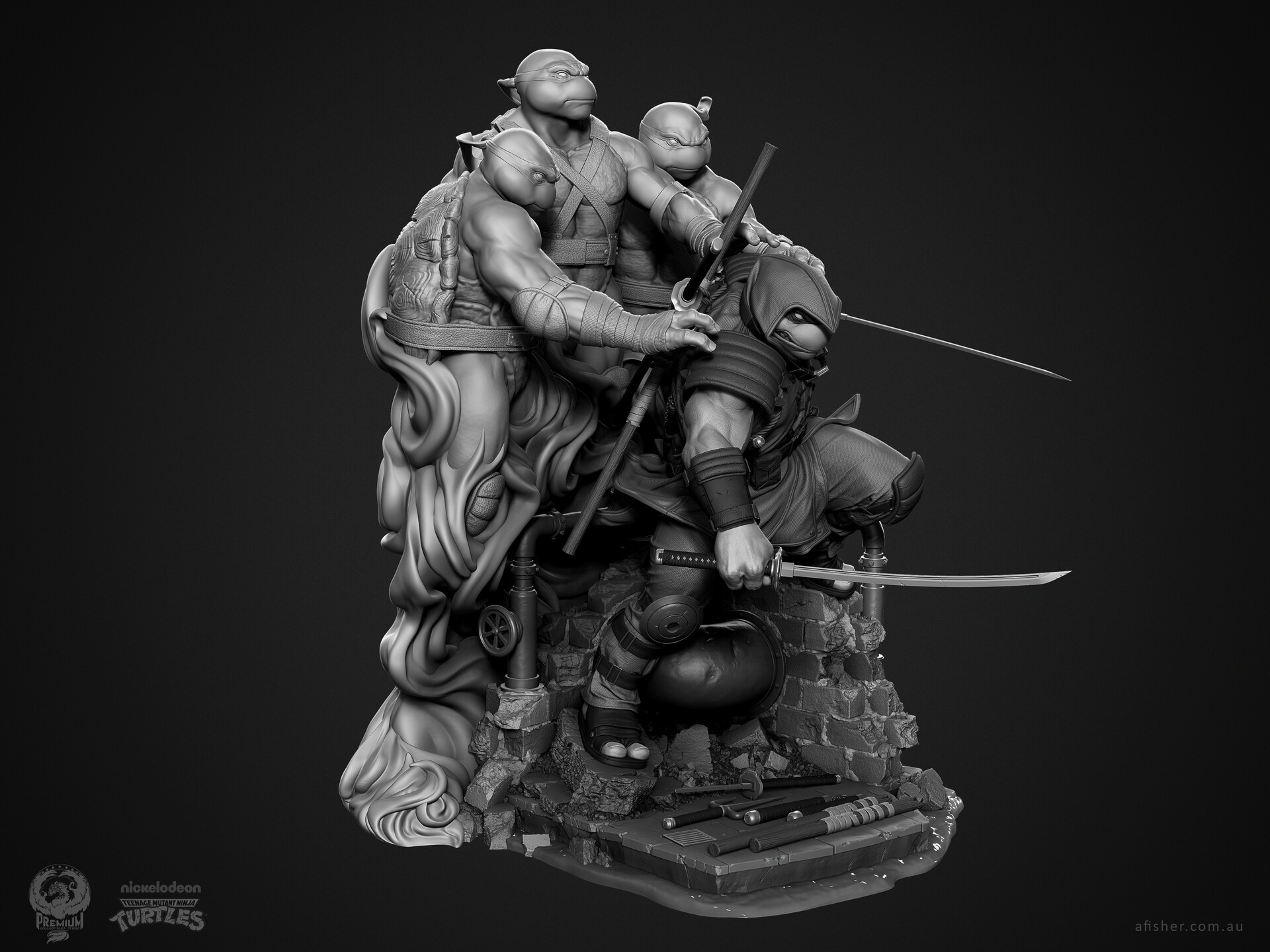 Adam Fisher - TMNT: The Last Ronin Statue Sculpt