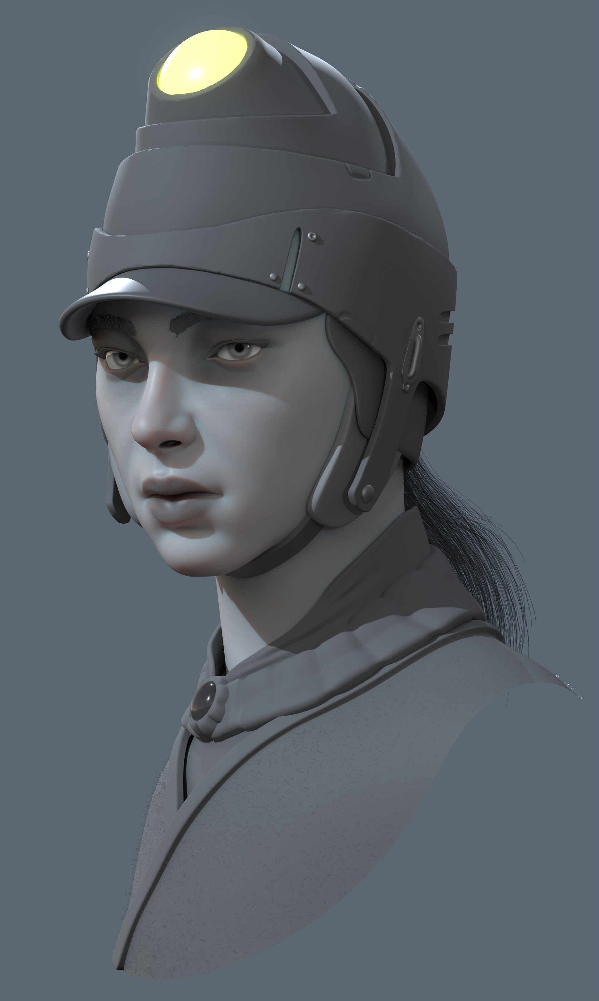 ArtStation - Girl With Uncomfortable Hat Sculpt