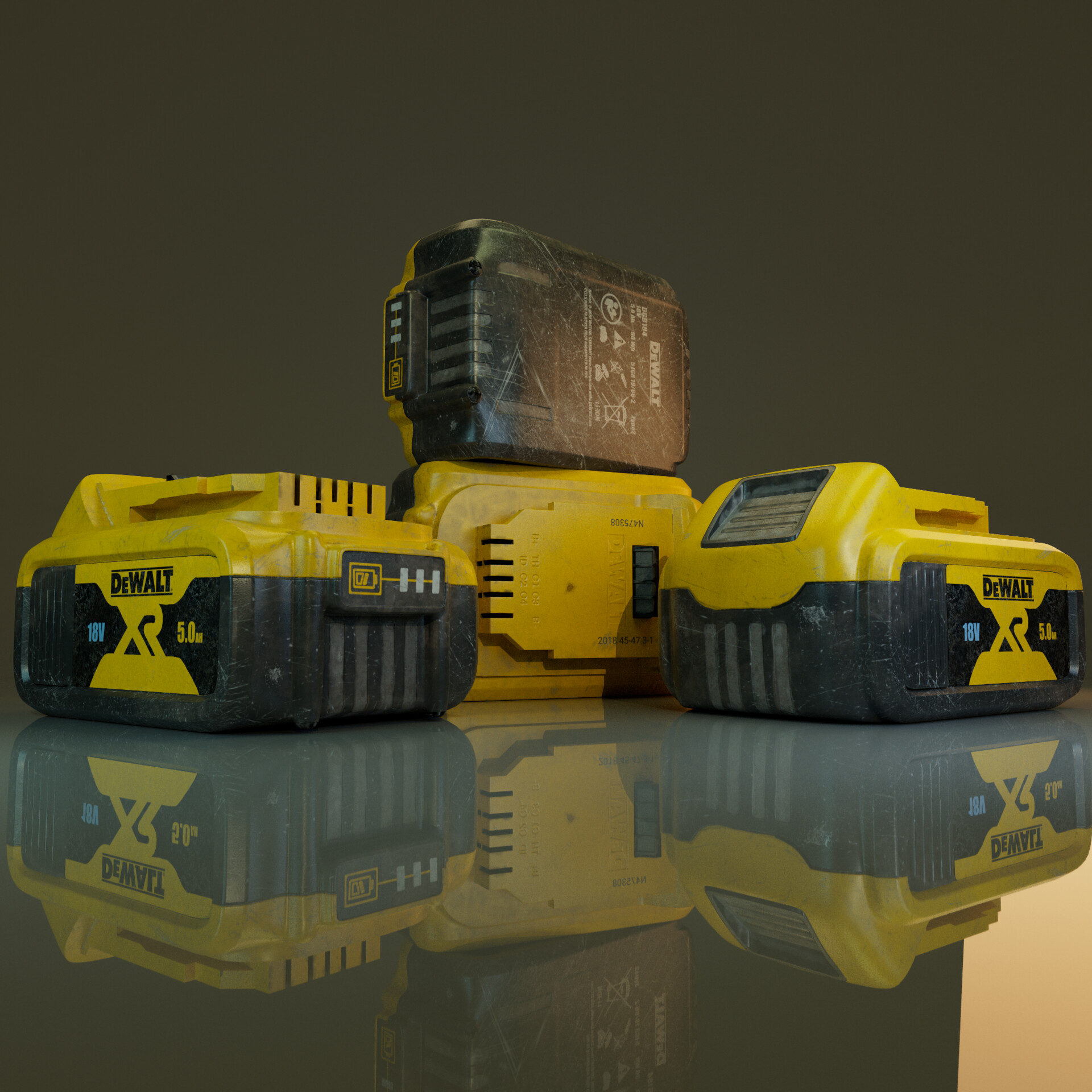 ArtStation - Dewalt Battery