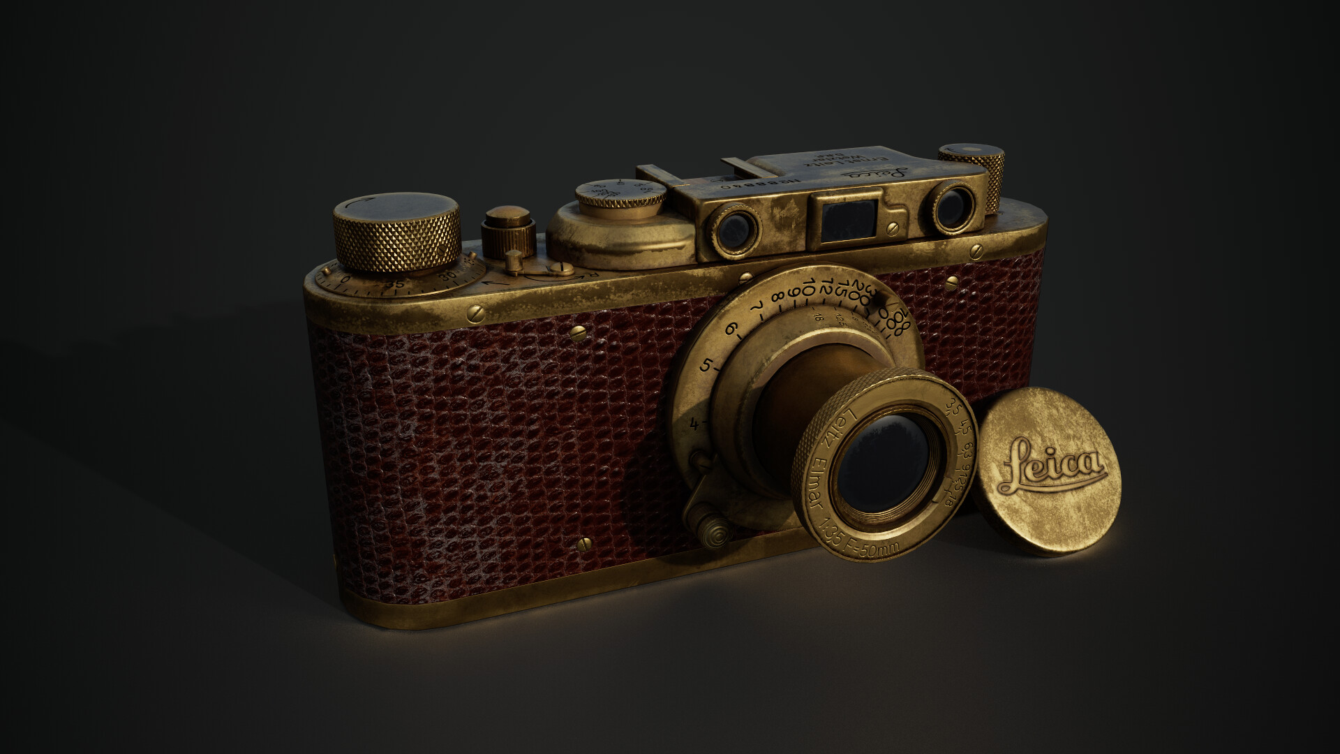 ArtStation - Old Leica Luxus II Camera (1932)