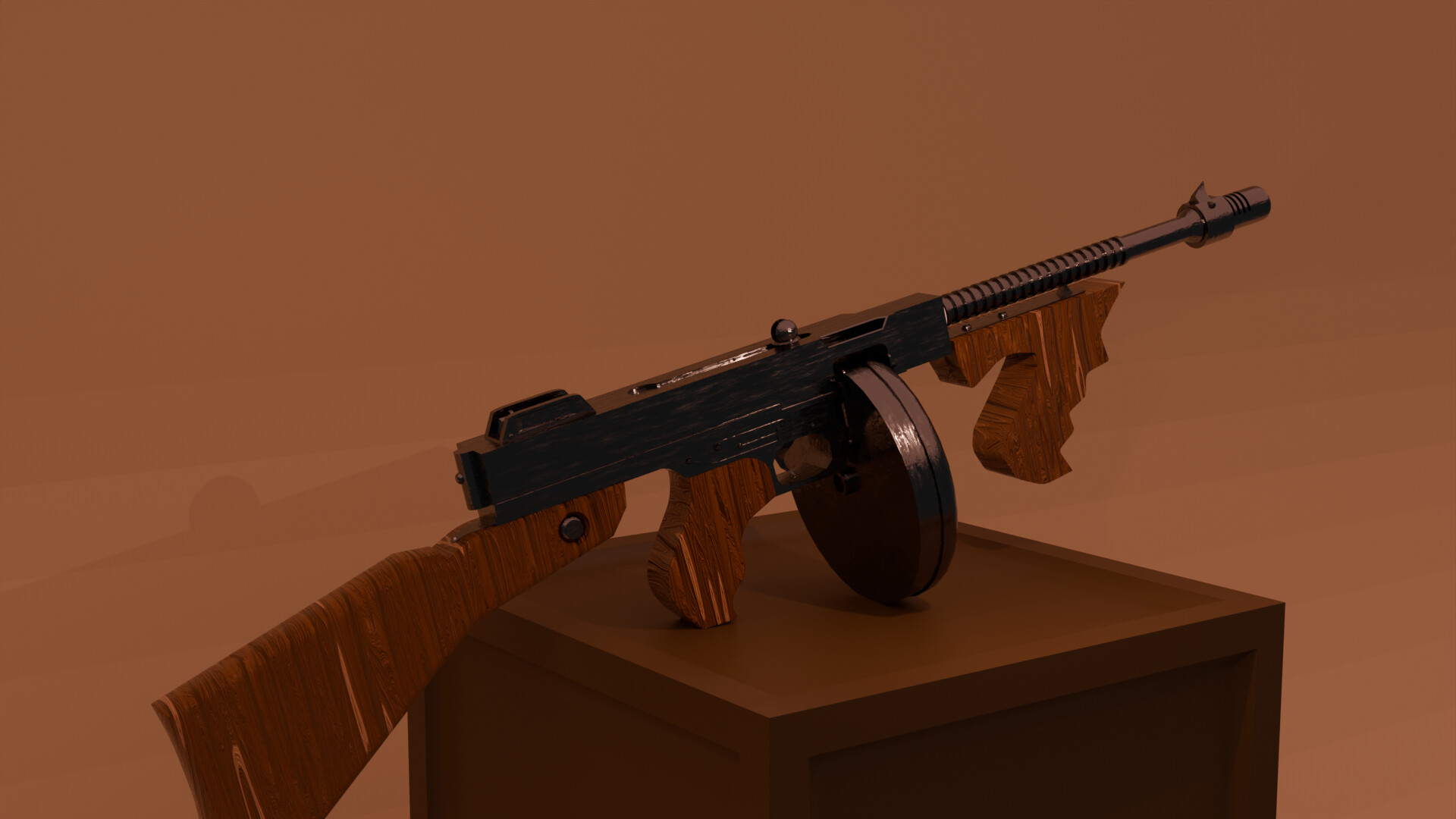 ArtStation - Drum Mag - Thompson submachine gun