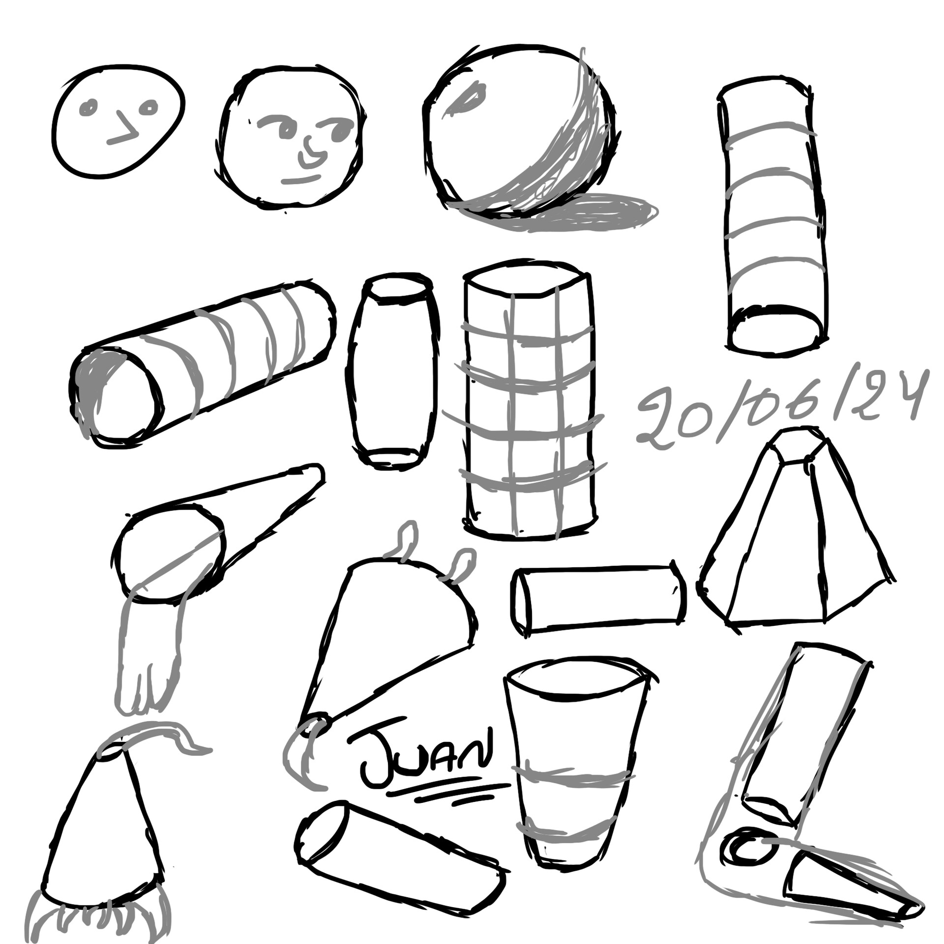 ArtStation - Estudo de objetos geometricos 1