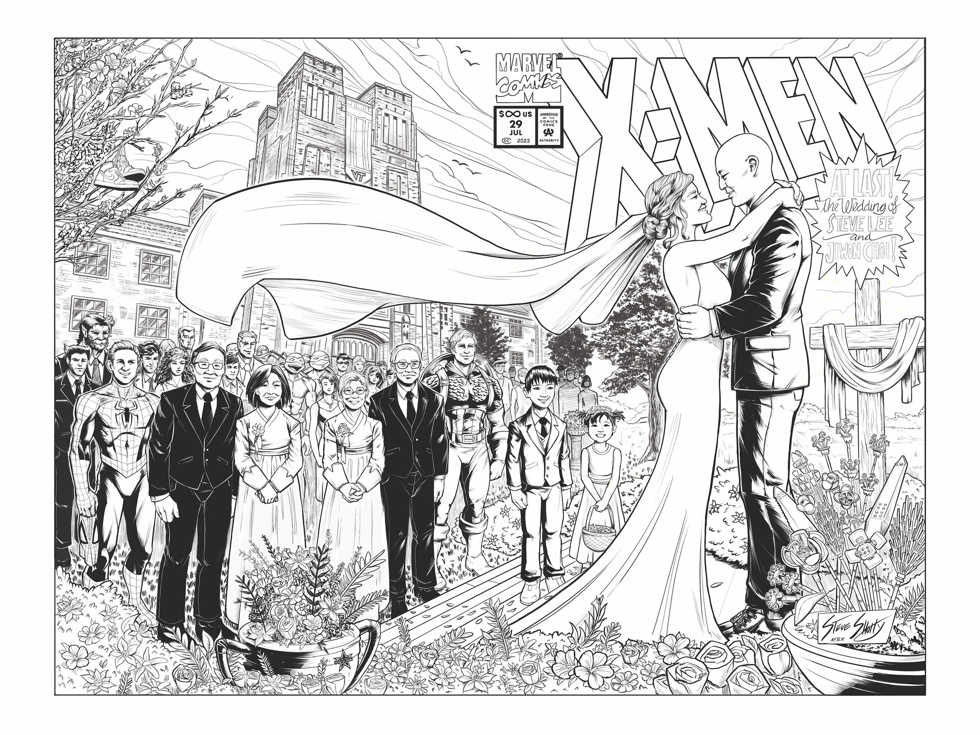 Stephen Sholty - X-Men - Personalized Comic Wedding Commission