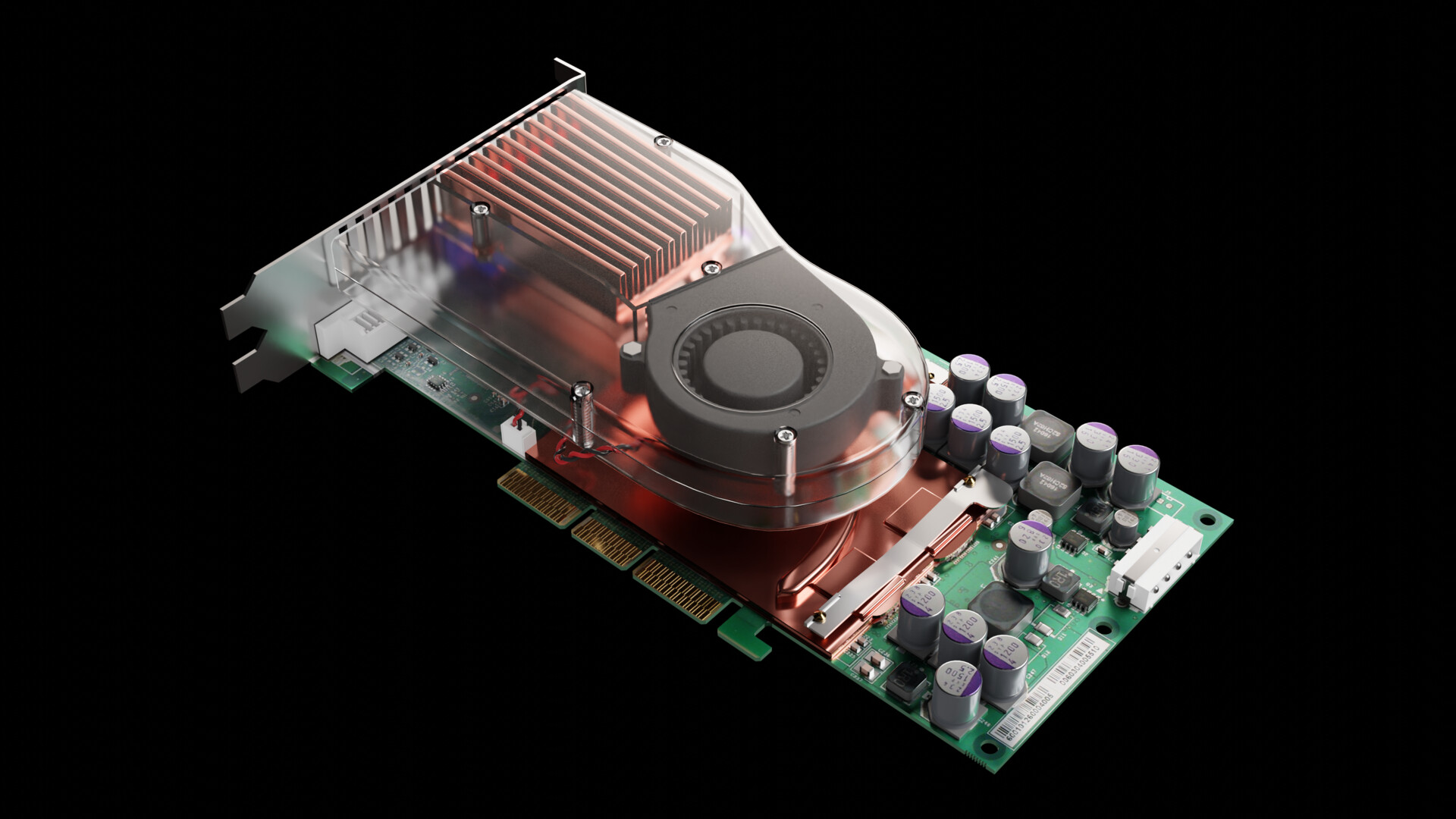 ArtStation - Retro Graphics Card - Modelling Practice