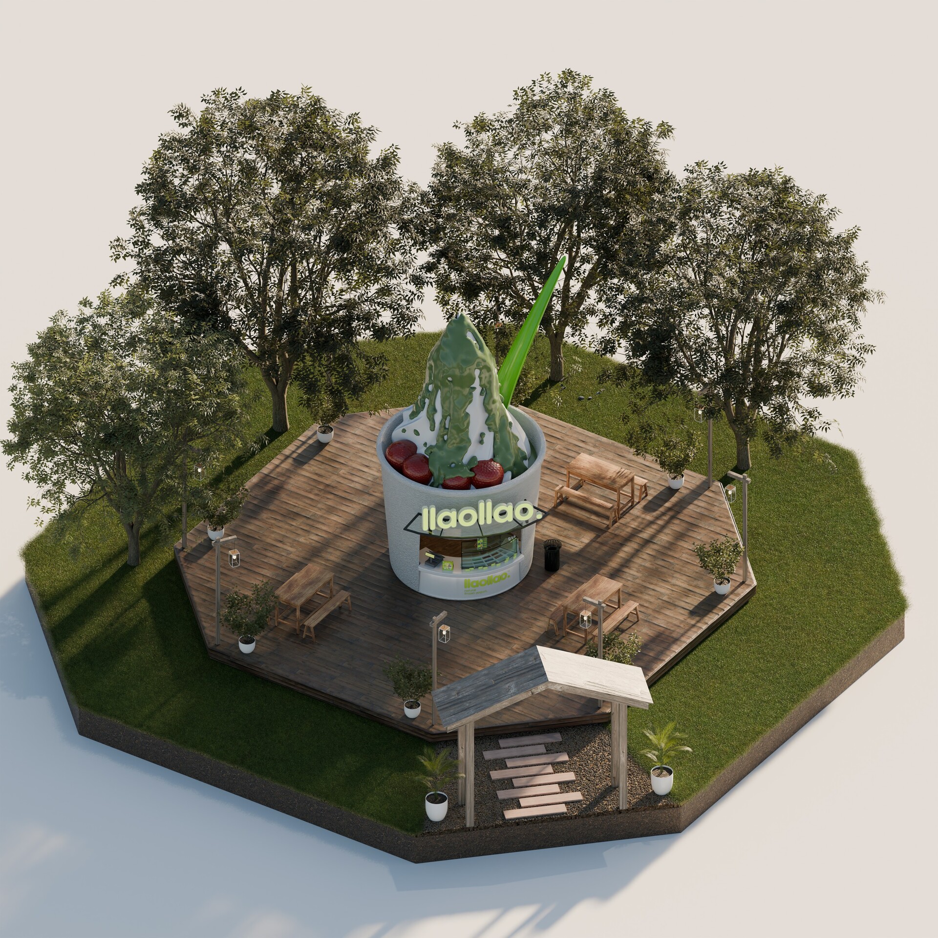 ArtStation - Llao llao Booth