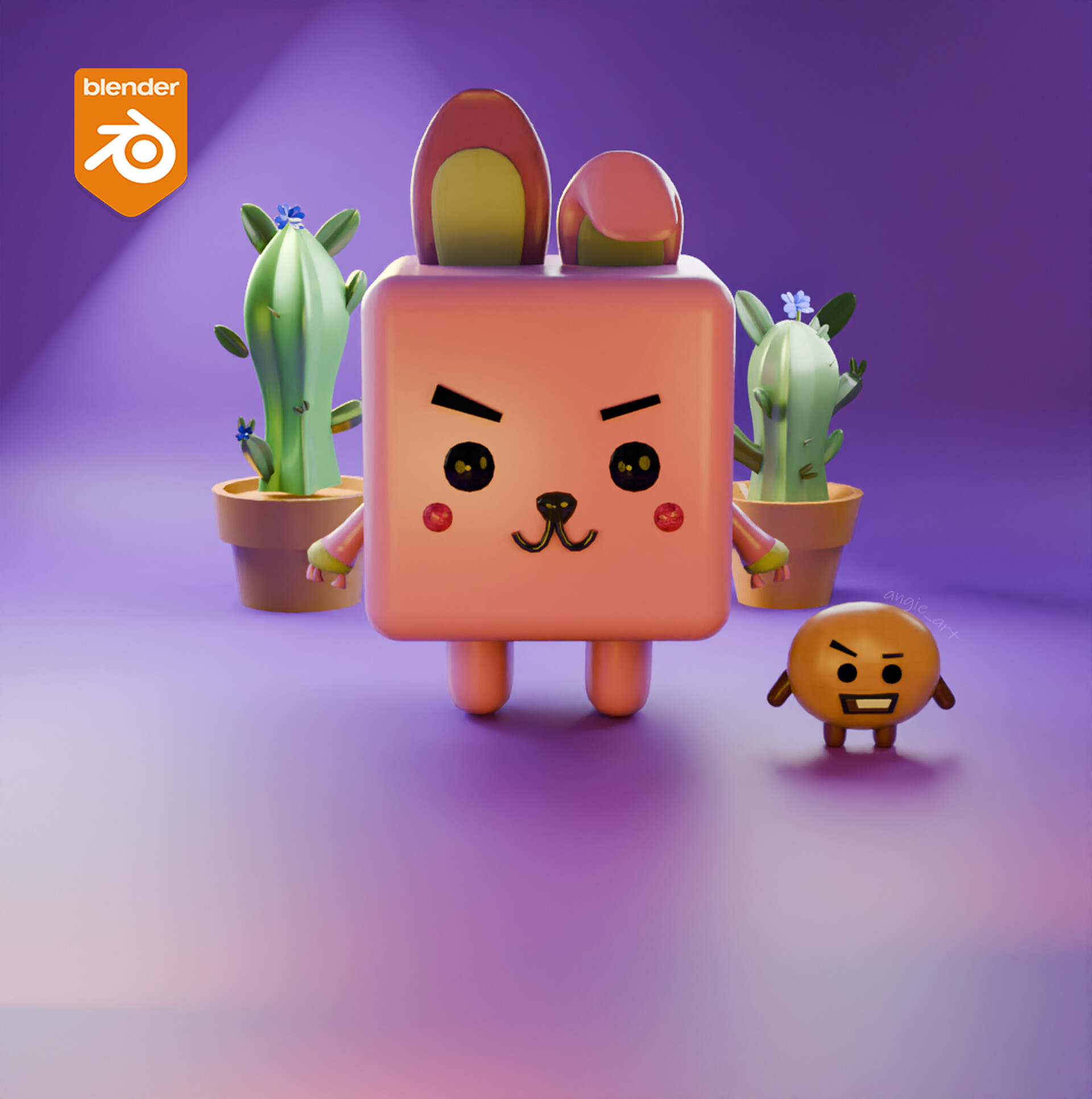 ArtStation - Cubito 3D BT21