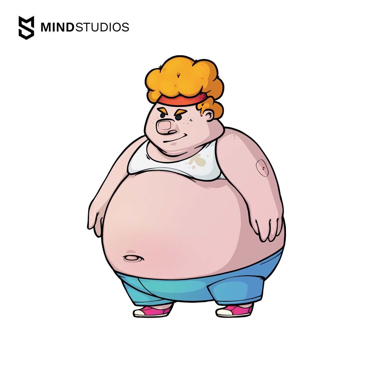 Mind Studios Games - Fat Guy | 2D Game Concept Art + Speedpaint