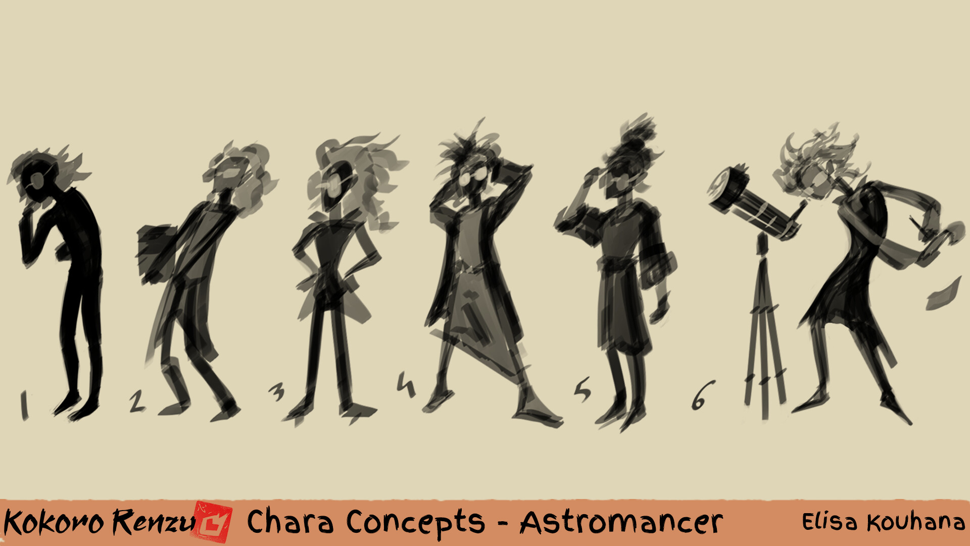 Elisa Kouhana - Kokoro Renzu - Characters Concepts