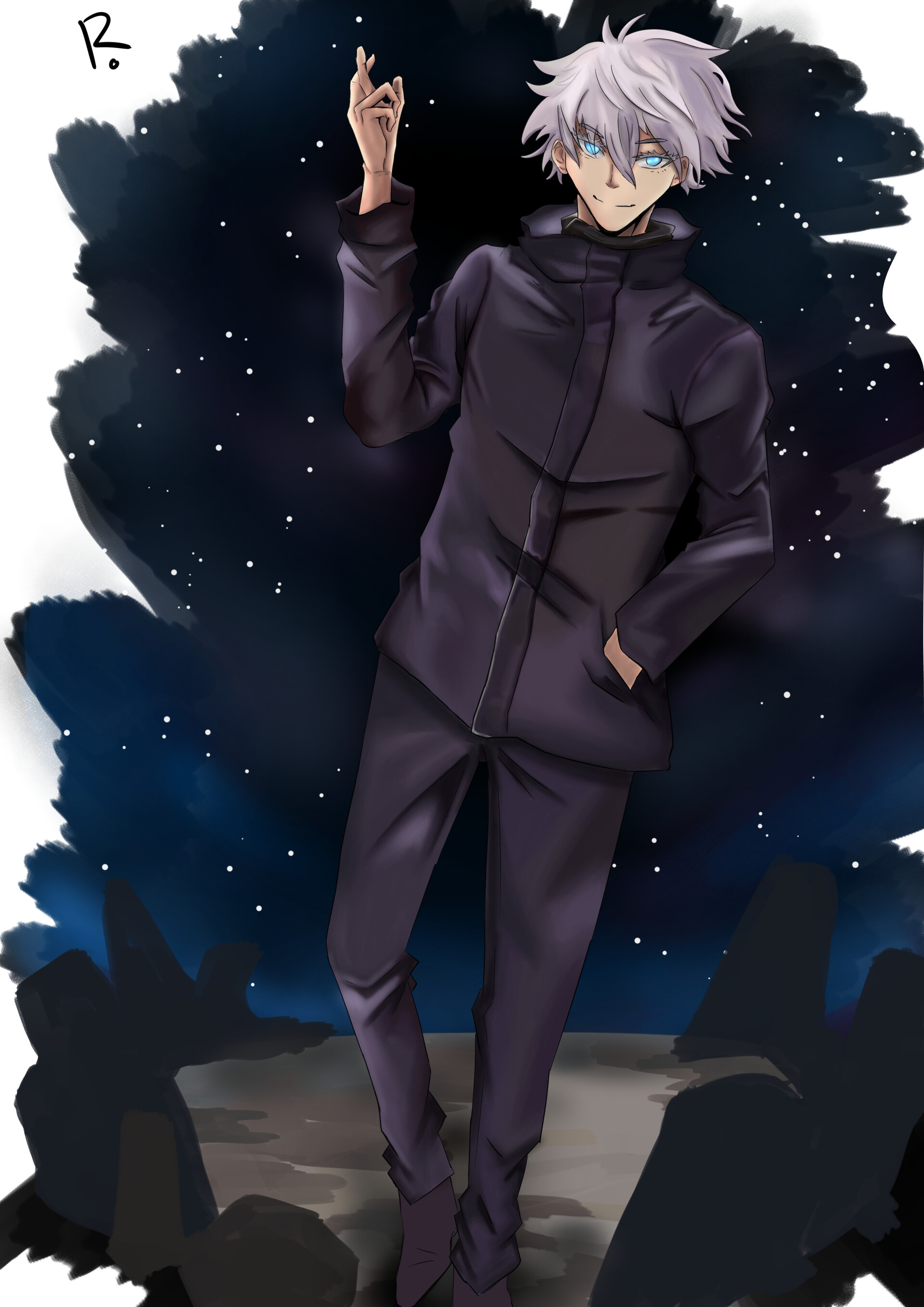 ArtStation - gojo satoru splash art