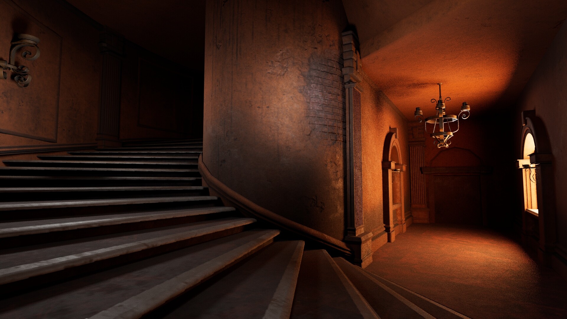 ArtStation - old fort stairs