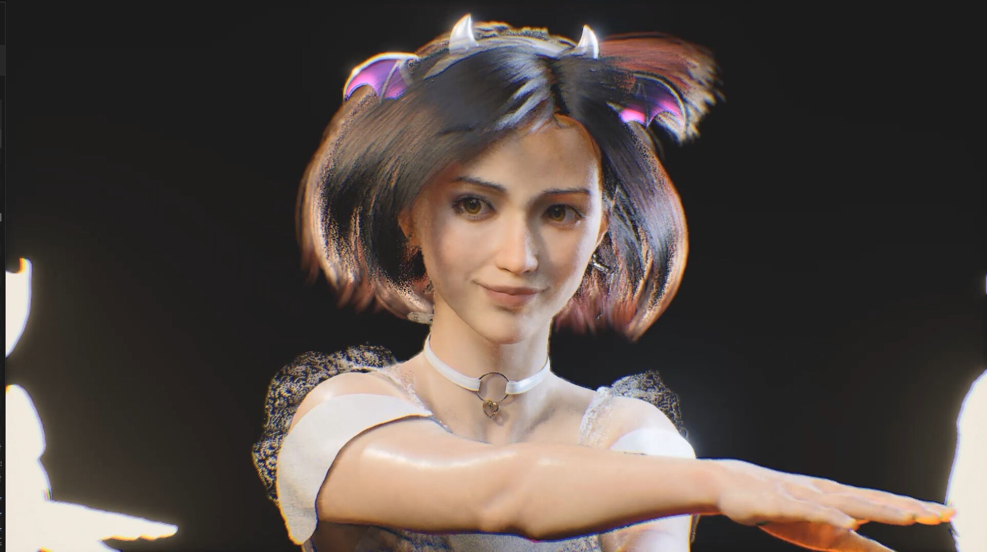 HiD Yanagishima - UE5 "MetaJo (Meta Girl)" - Dance in white devil costume