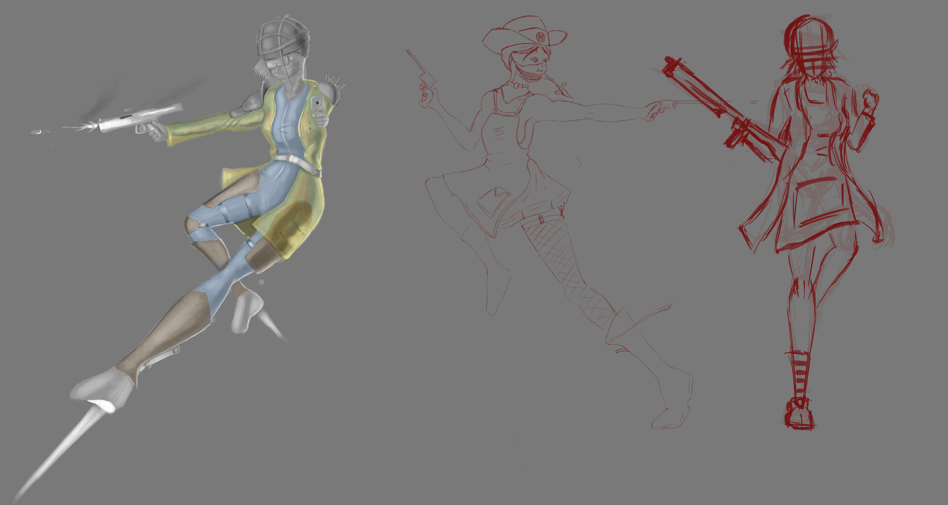 Robert Barrass - (Concept Art) Post-Apocalyptic Gladiator (2019)