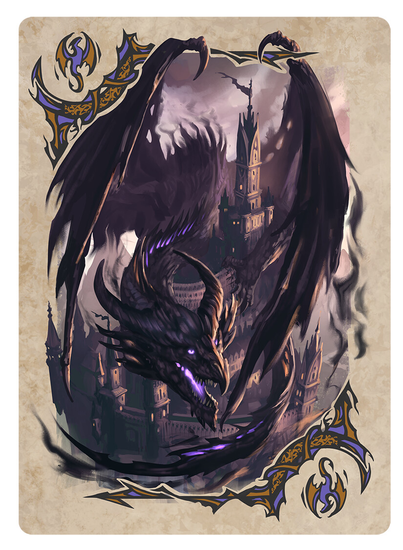 ArtStation - Shadow Dragon illustration