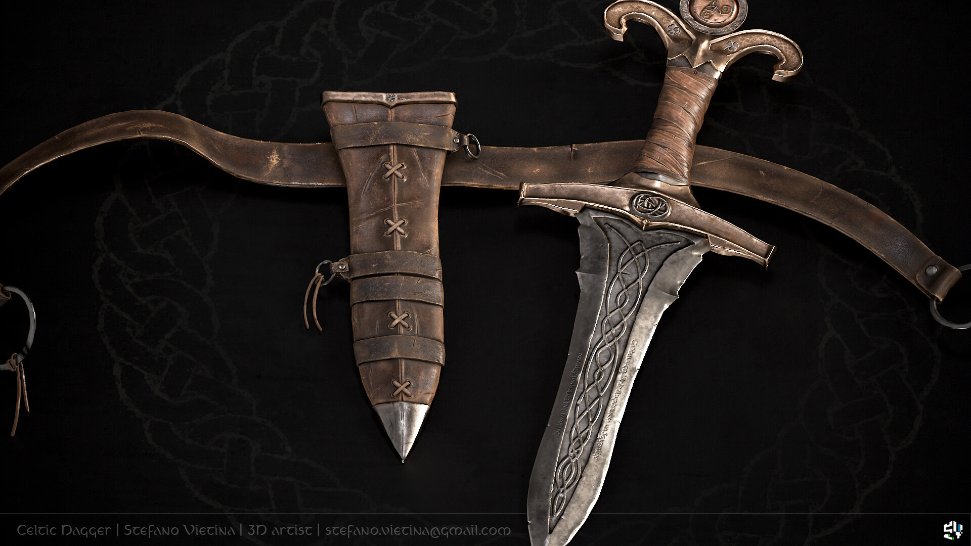 Stefano Vietina - Celtic Dagger and Sheath