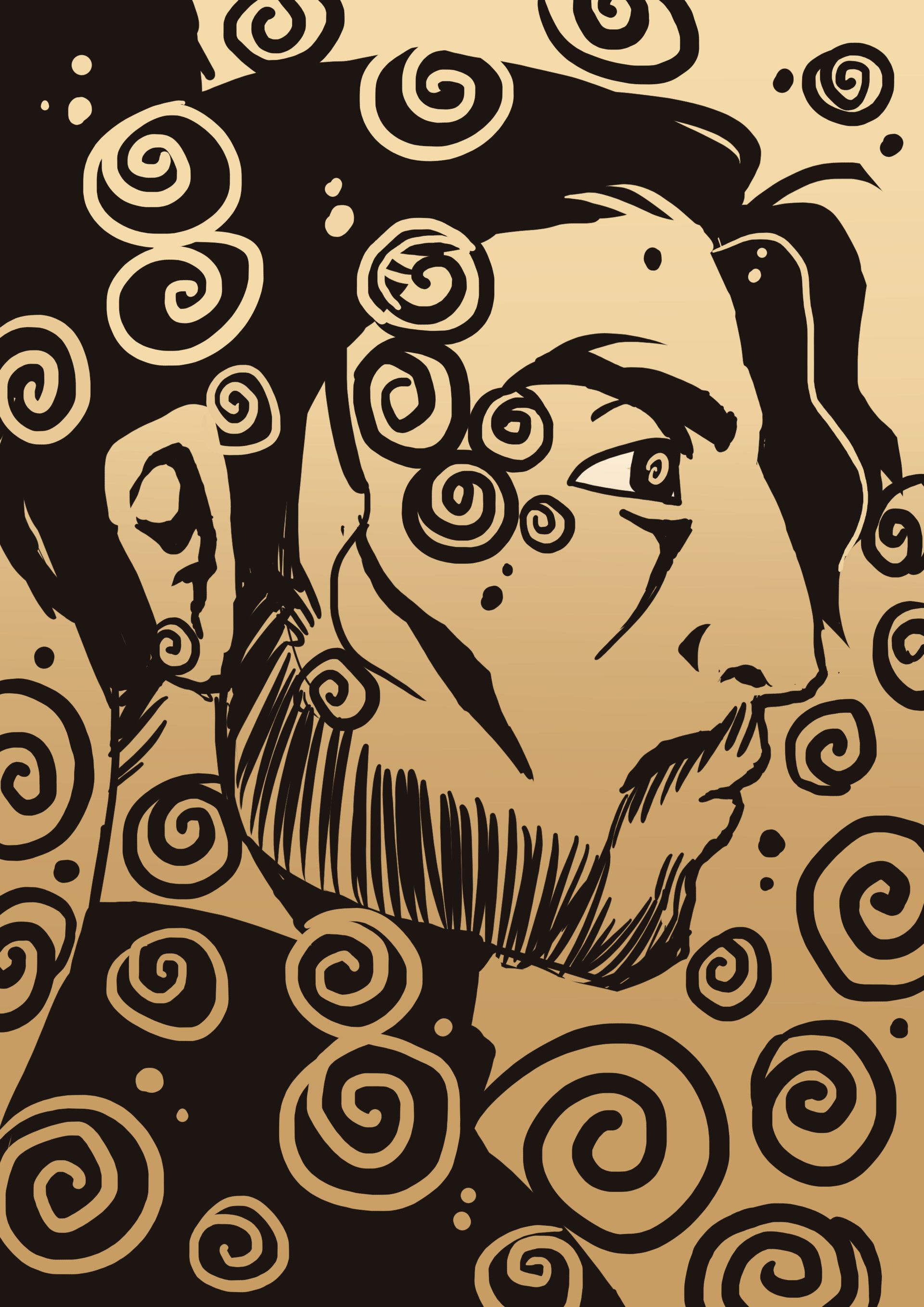 ArtStation - portrait series. swirls