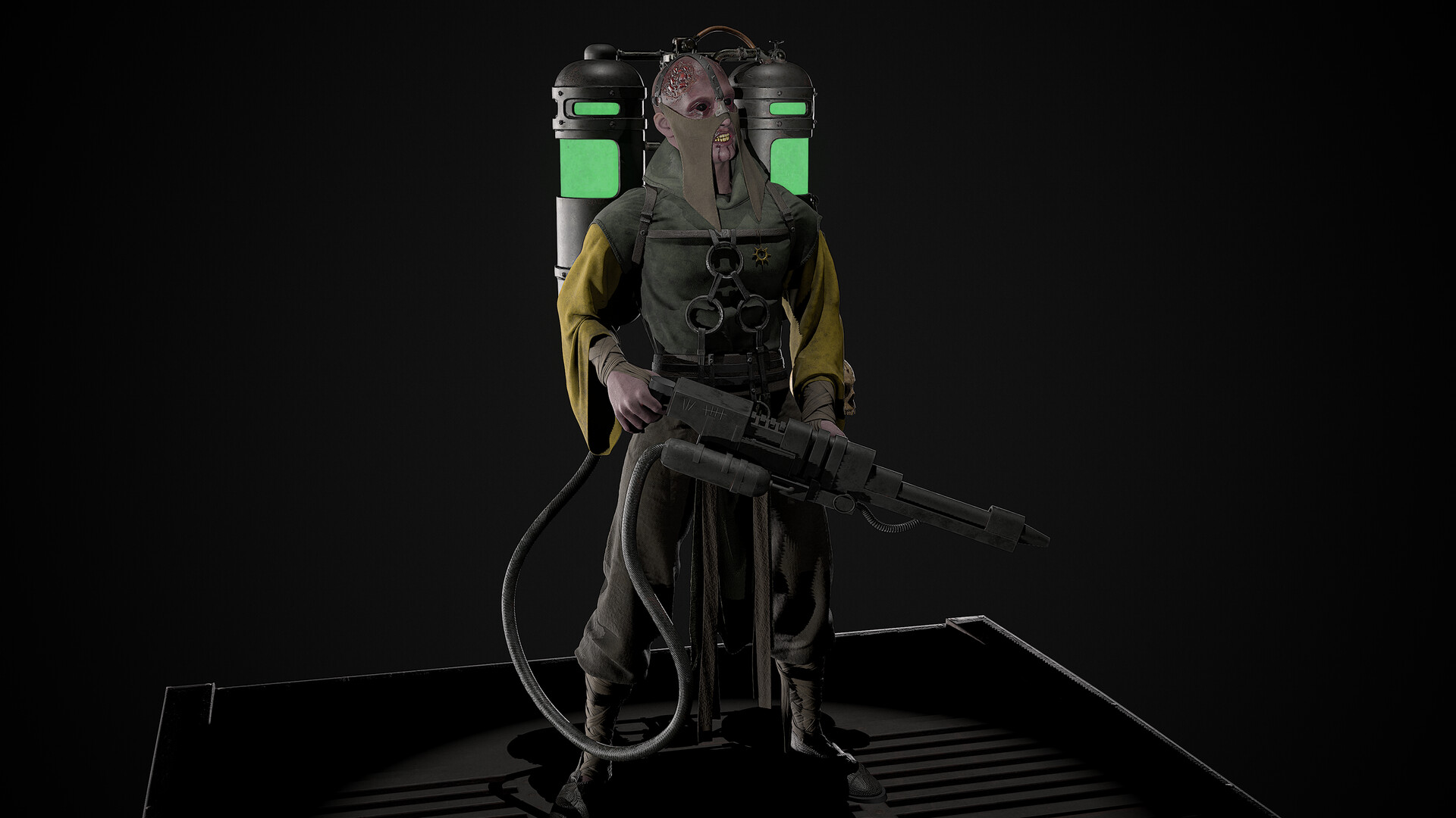 ArtStation - Warhammer 40.000: Darktide Tox Flamer Fanart