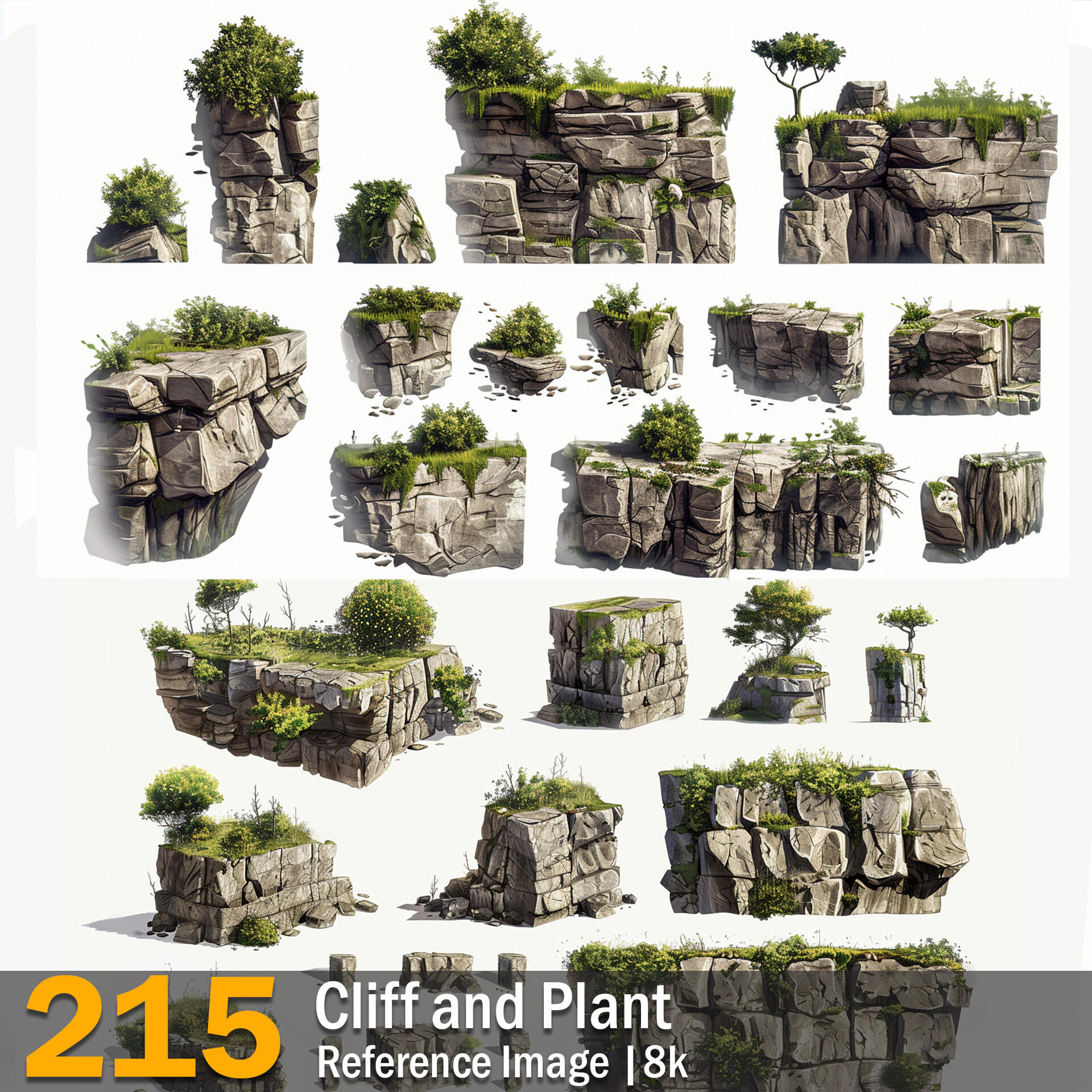ArtStation - Cliff and Plant | Reference Images | 8K