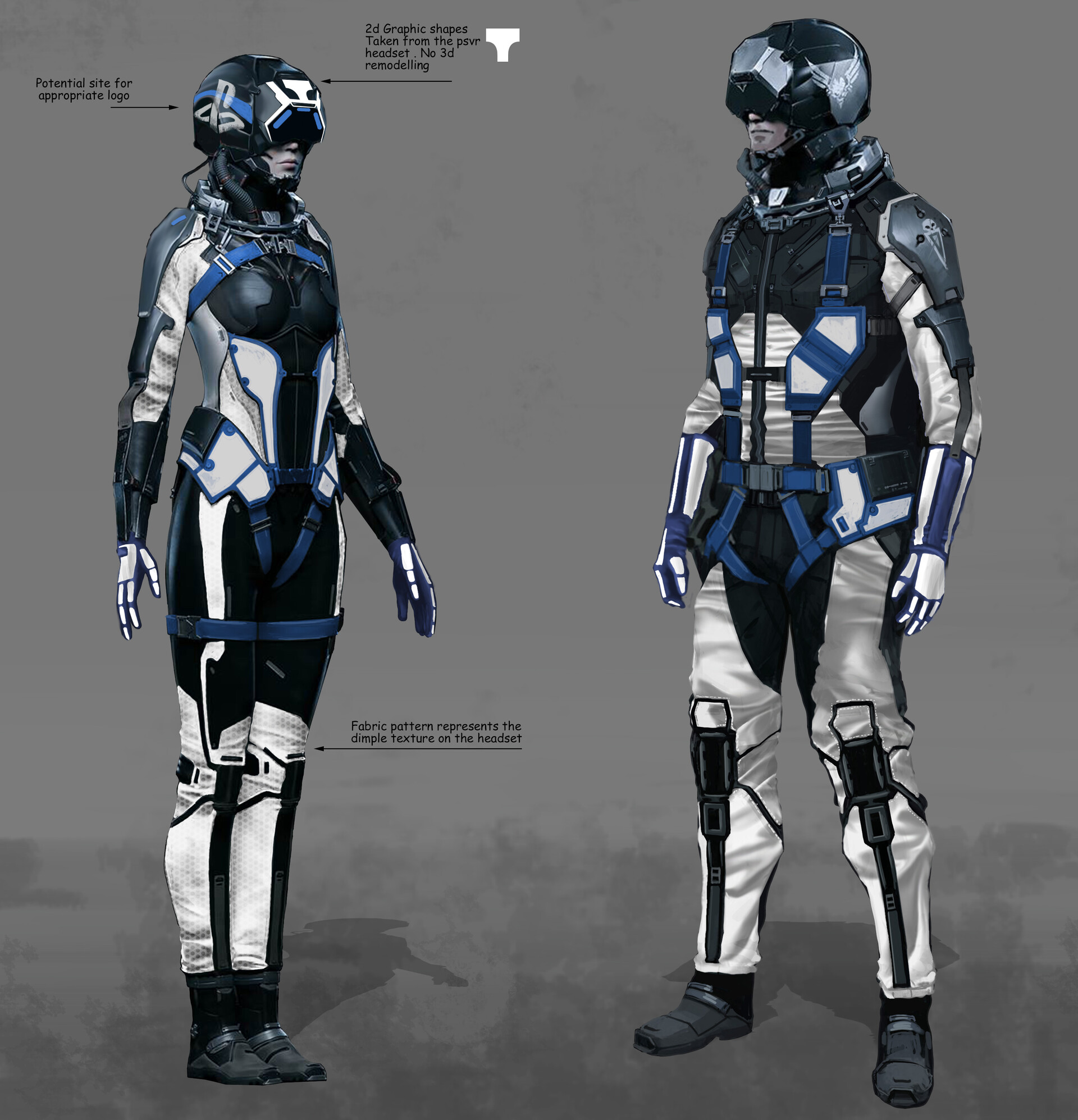 ArtStation - Eve Valkyrie Playstation suit variations