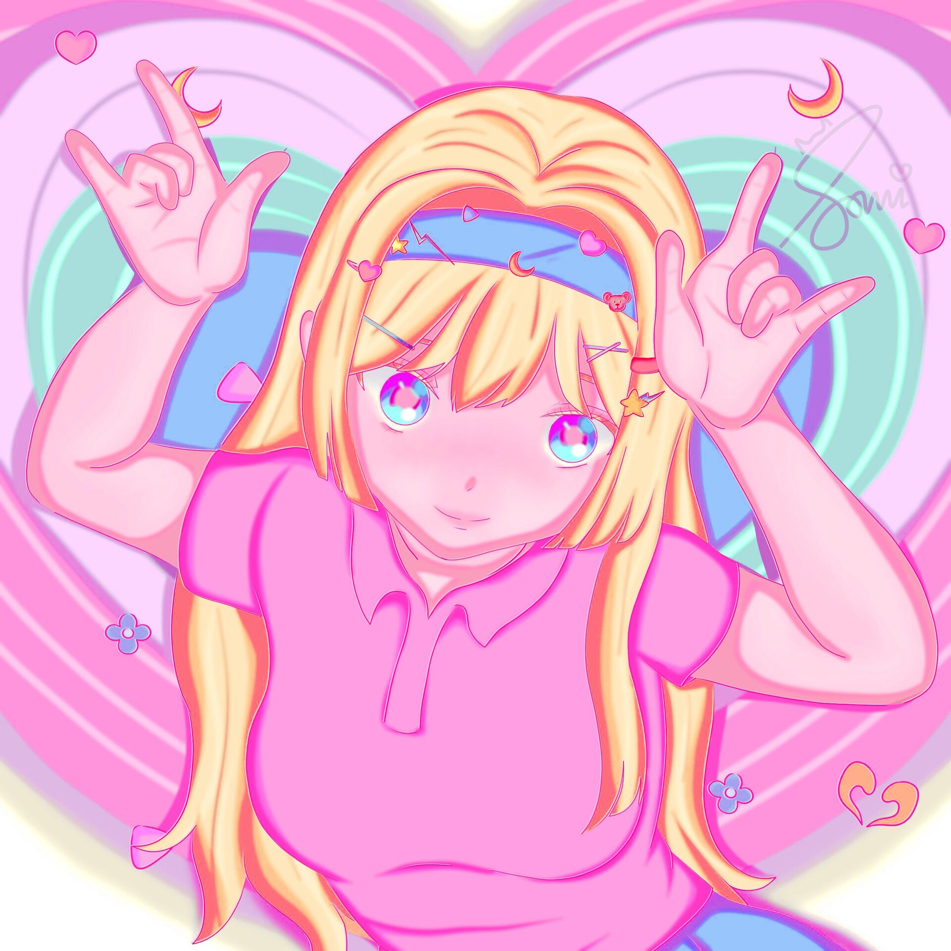 ArtStation - Pastel anime girl