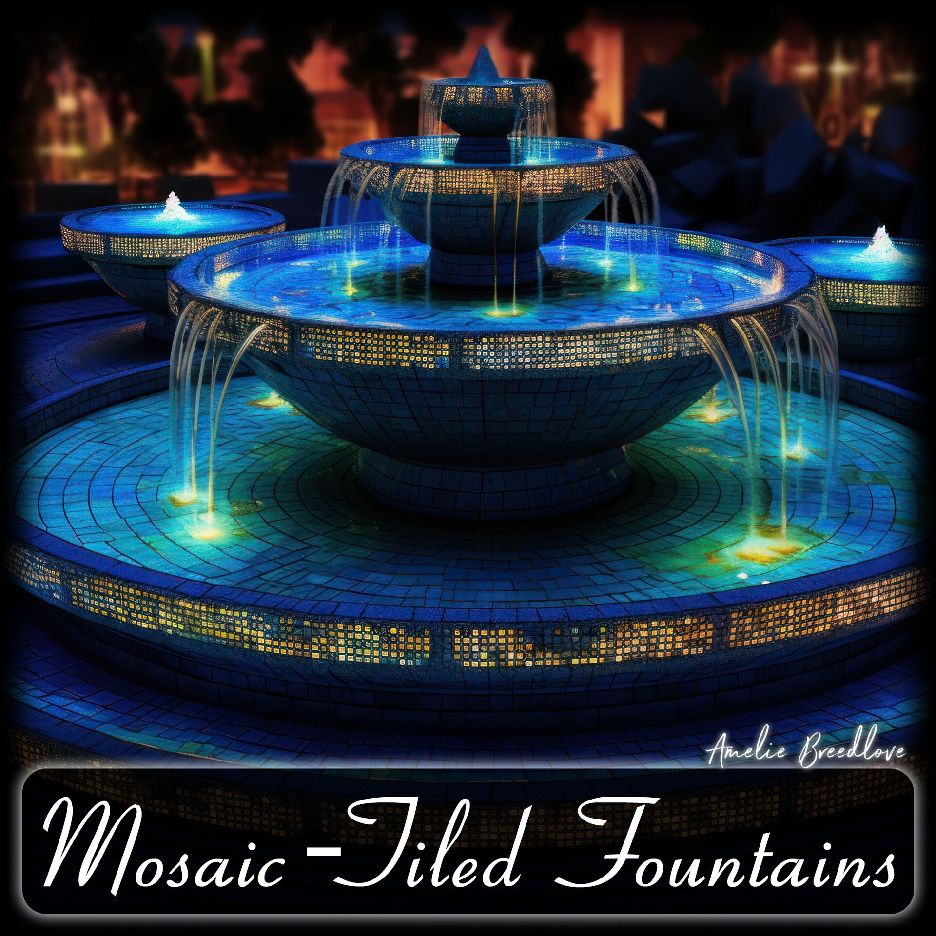 ArtStation - 340 Mosaic-Tiled Fountains Reference Pack | 4K | v.58