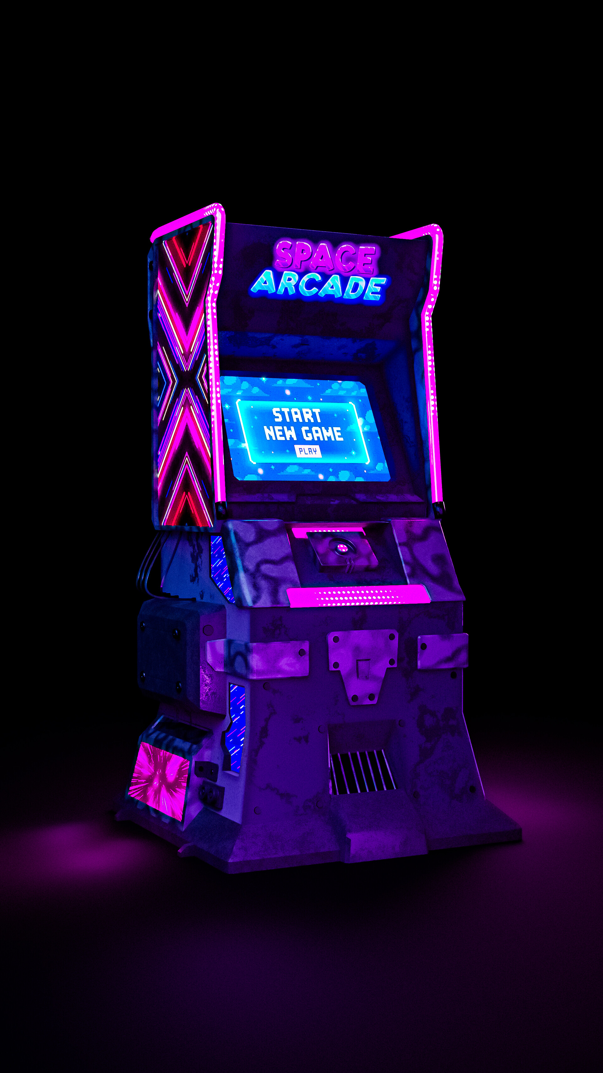 ArtStation - Sci-Fi Retro Gaming Machine