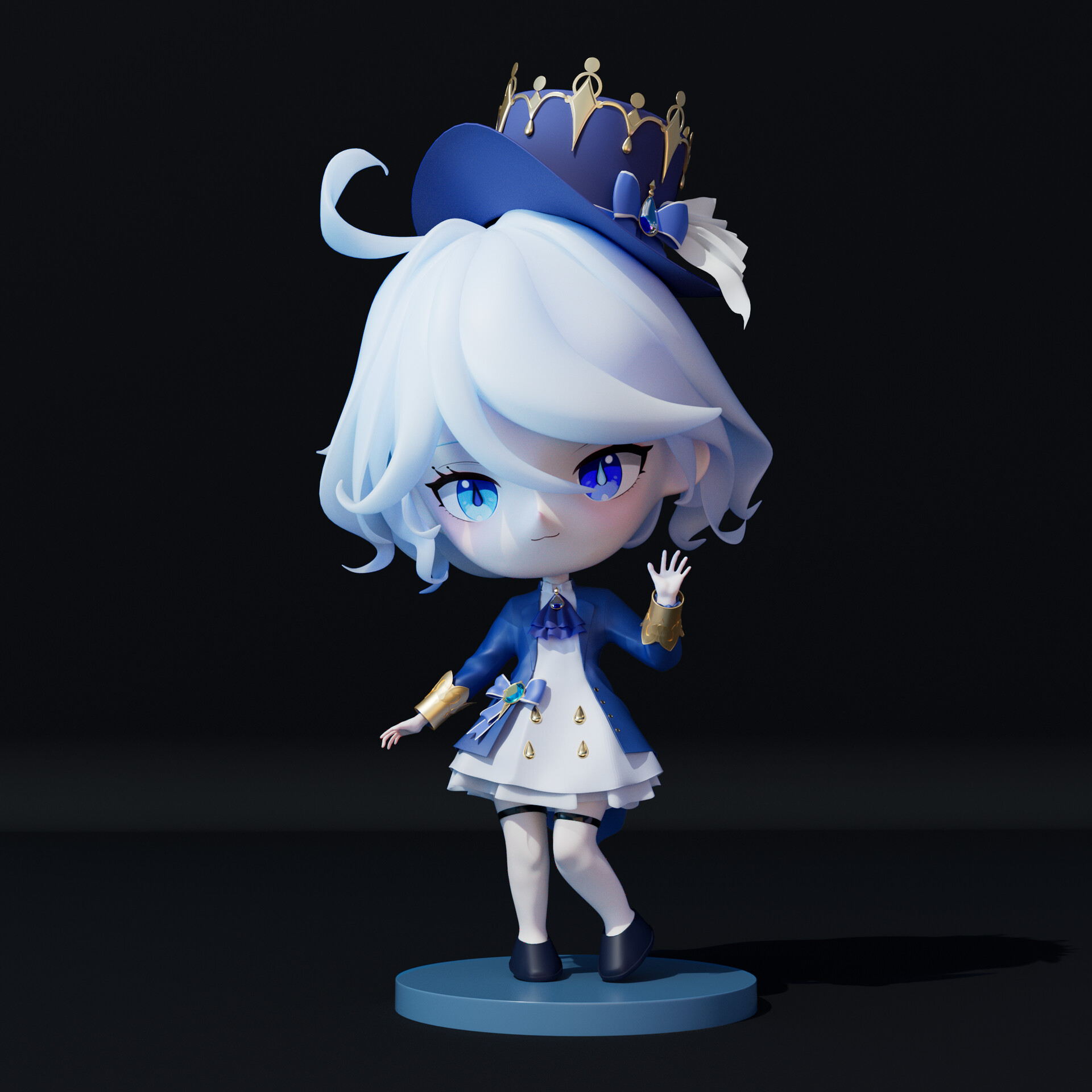 ArtStation - Genshin - Furina Art Toy Modeling