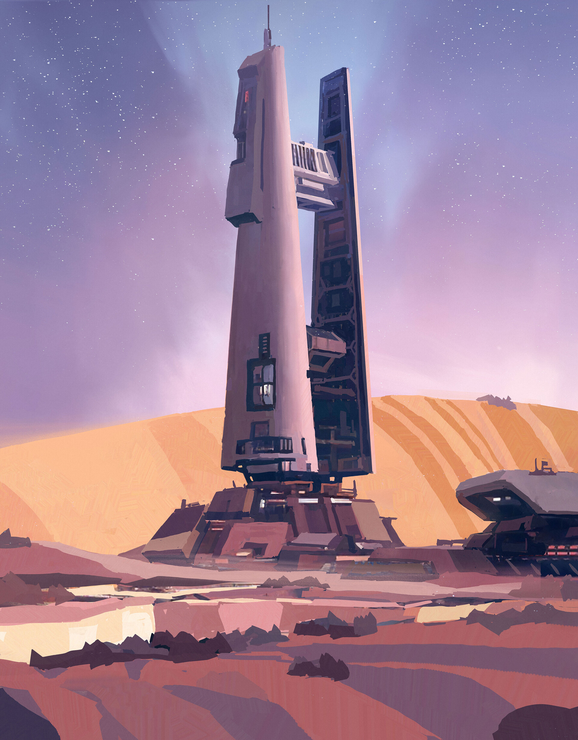 ArtStation - desert tower