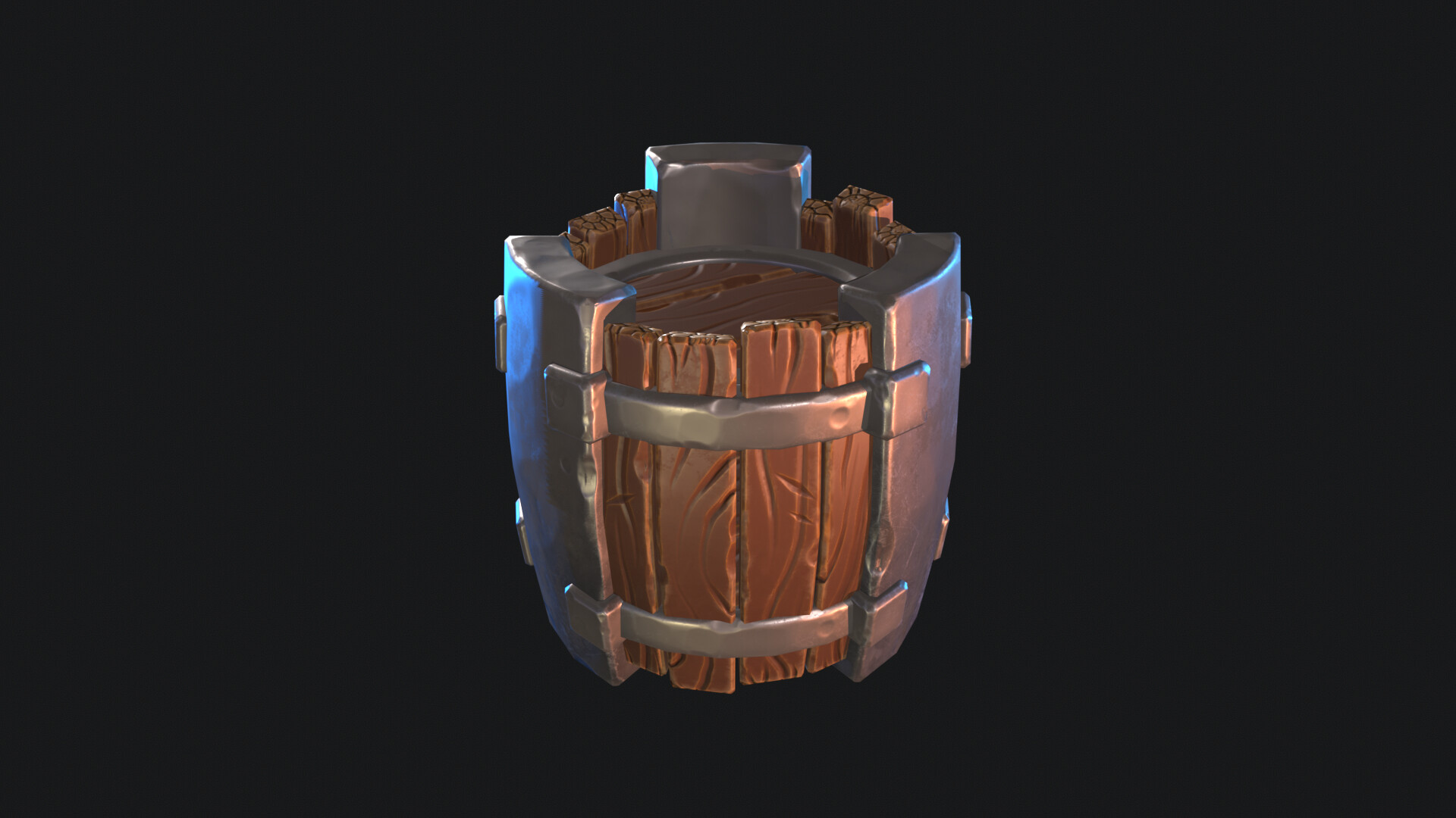 ArtStation - stylized barrel