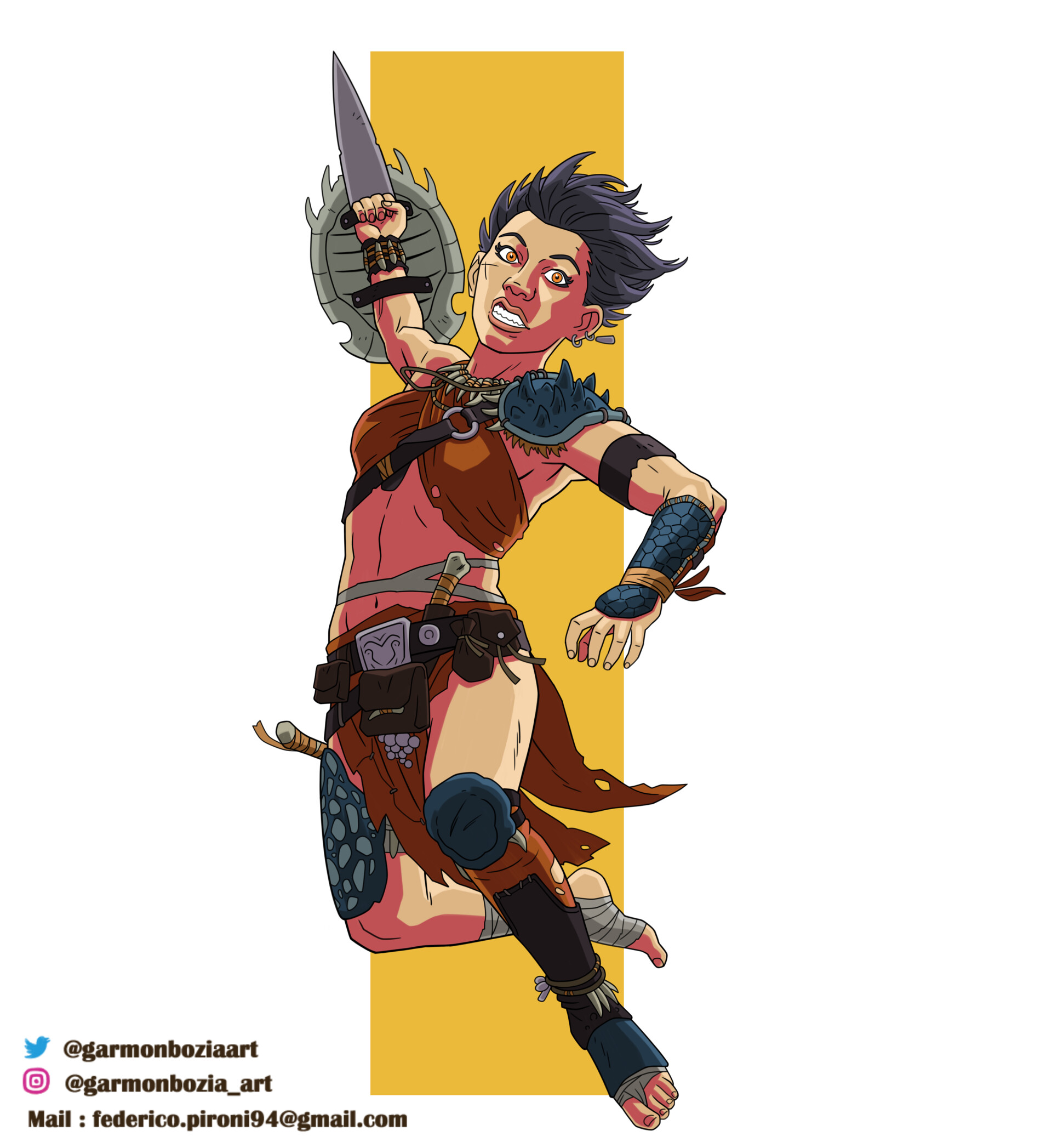 ArtStation - Dark sun halfling barb