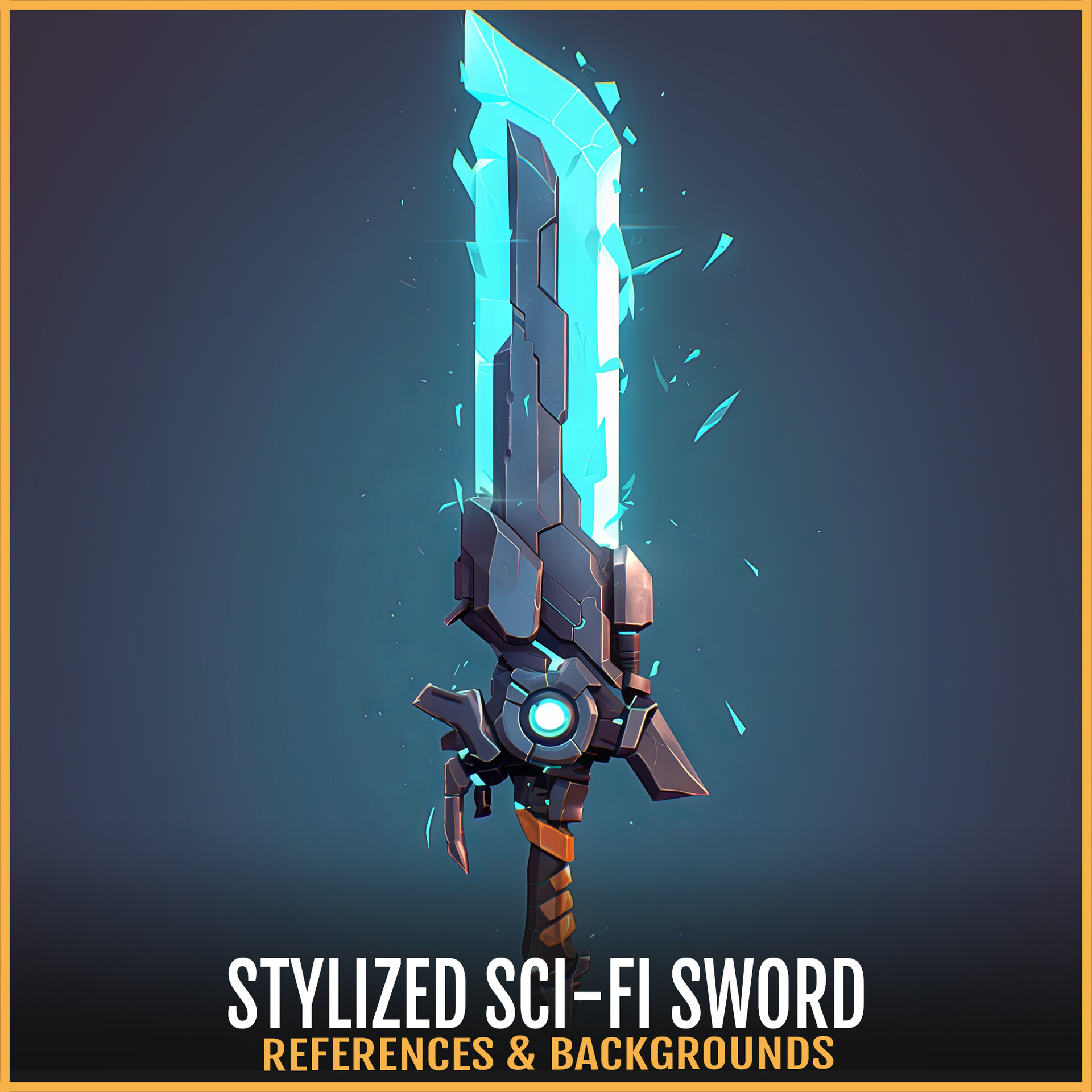 ArtStation - 303 Stylized Sci-Fi Sword