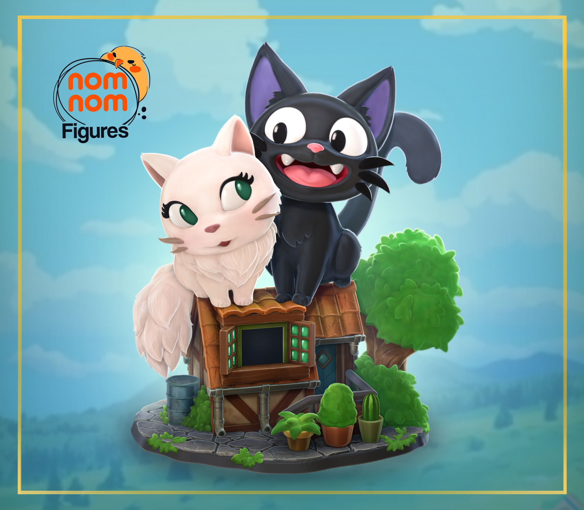 ArtStation - Chibi Jiji from Kiki's Delivery Service
