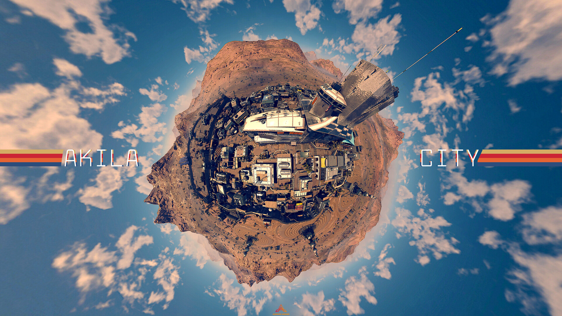 ArtStation - Starfield - Akila city projection