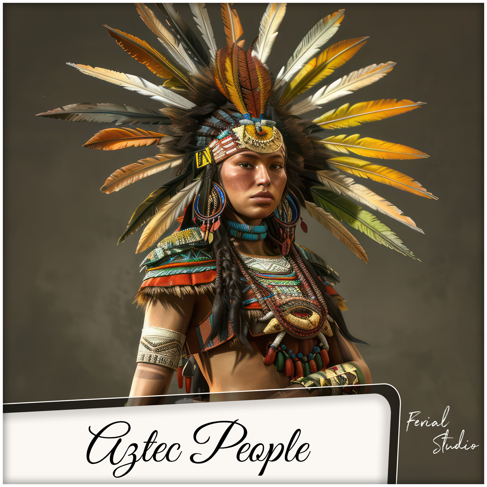 ArtStation - 🔹260 Aztec People Character Reference Image Pack v.29 |4K|