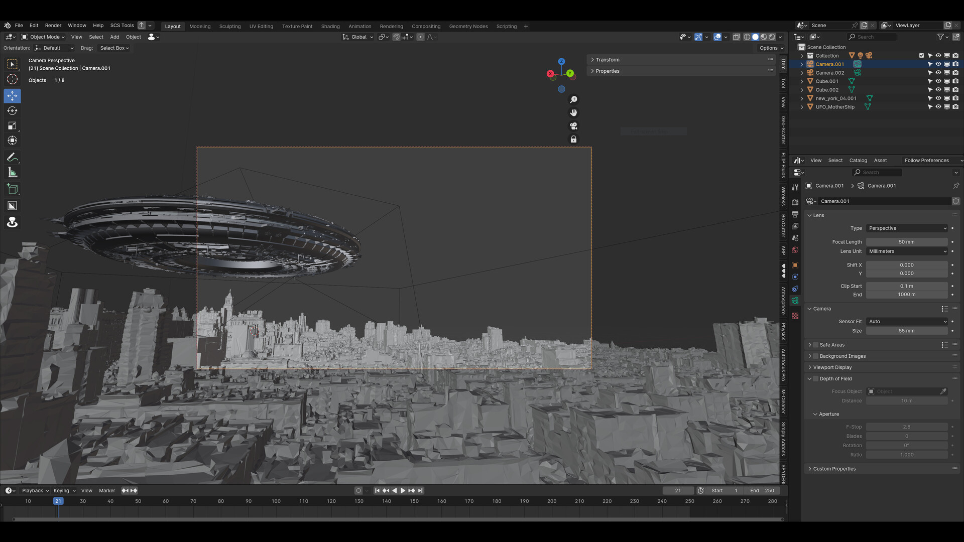 Vincent MacTiernan - UFO Mothership over NYC