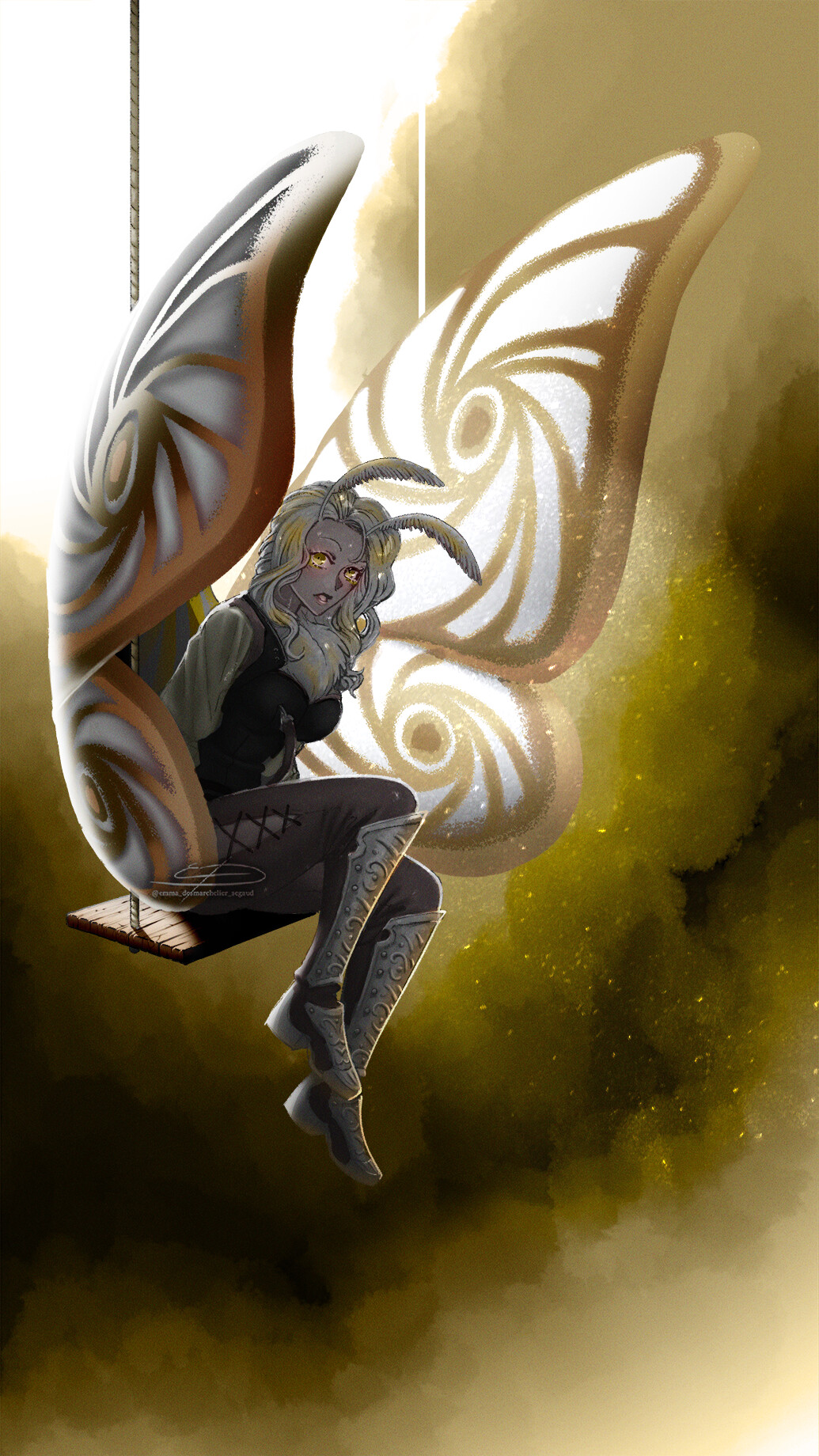 ArtStation - Calia, the Mothkin Fairy - Commission