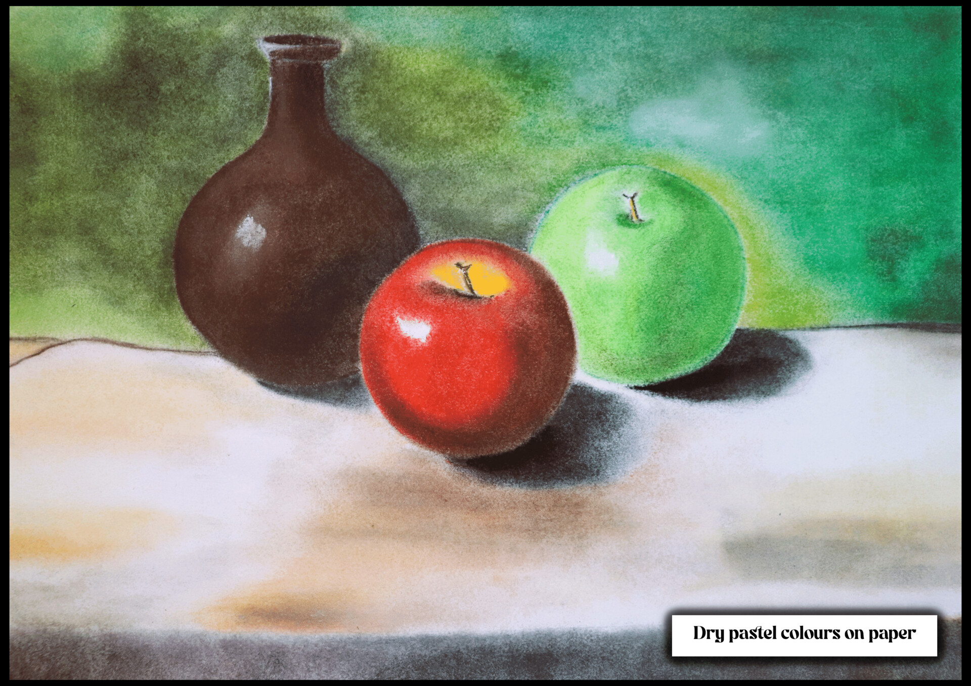 ArtStation - Dry pastel colors on paper