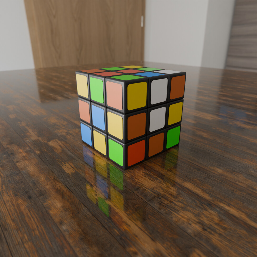 ArtStation - Photorealistic 3D Rubiks Cube Model