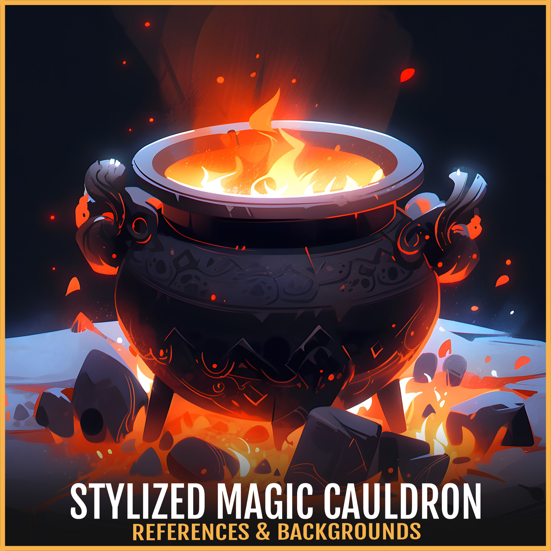 ArtStation - 202 Stylized Magic Cauldron VOL108