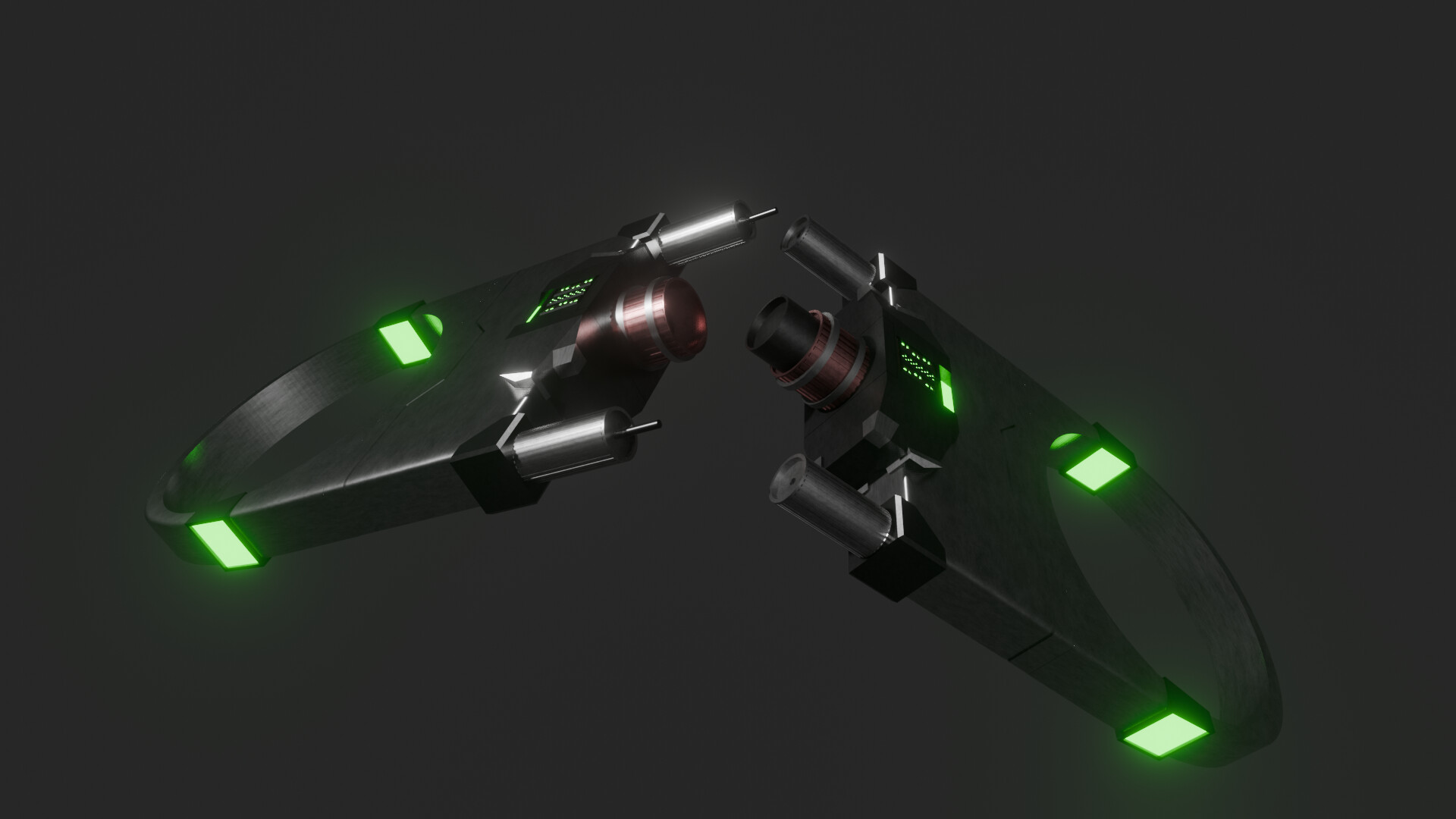 ArtStation - Break Free - Sci-fi handcuffs