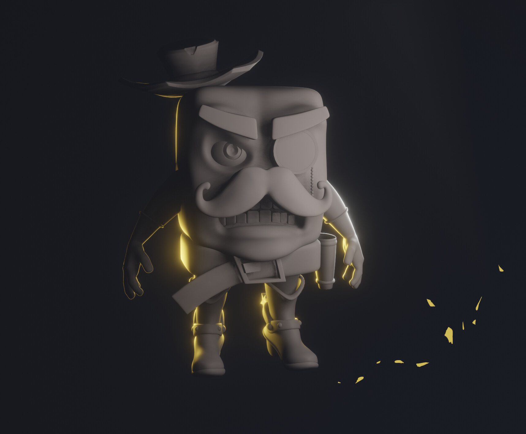 ArtStation - Cowboy - WIP