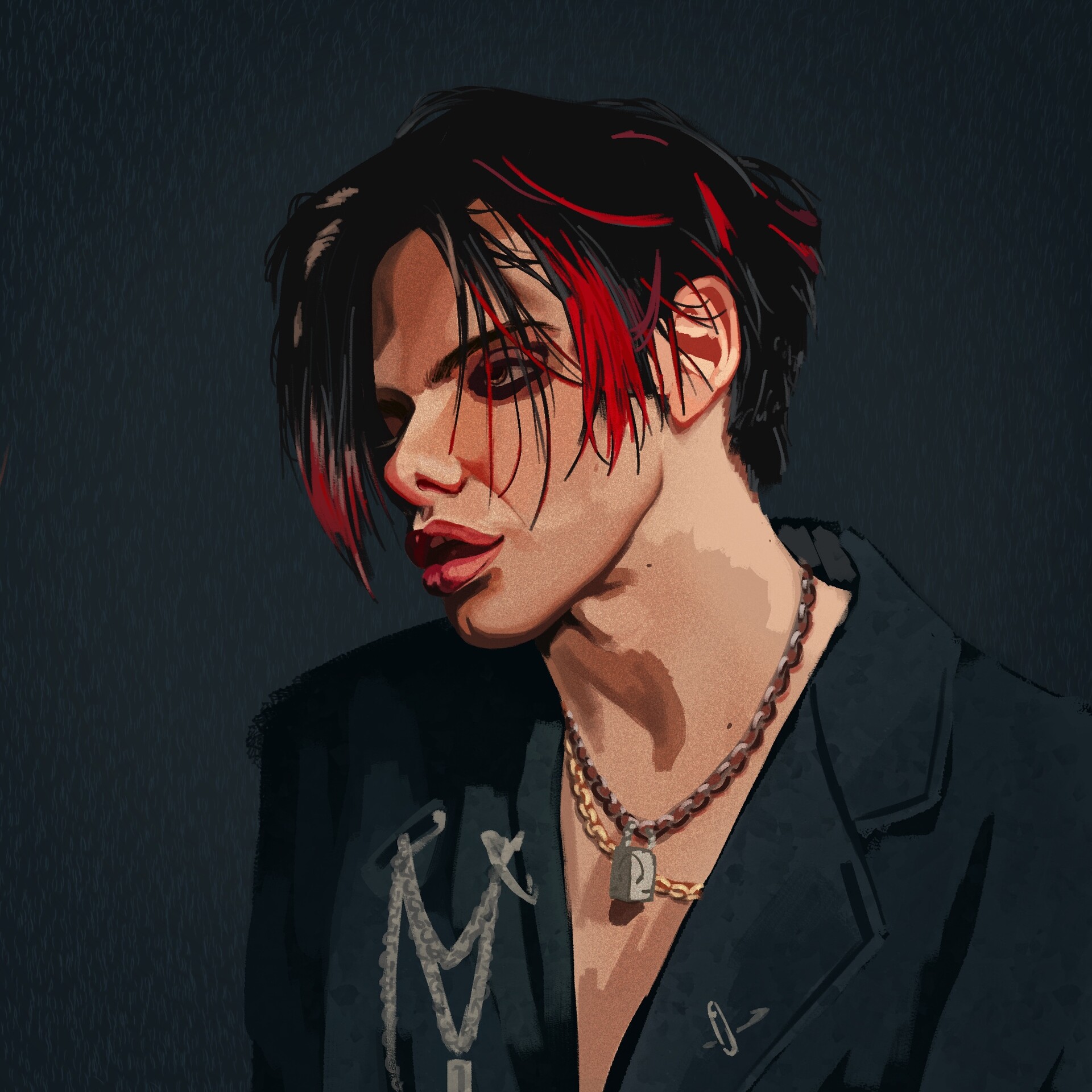 ArtStation - Painting of Yungblud