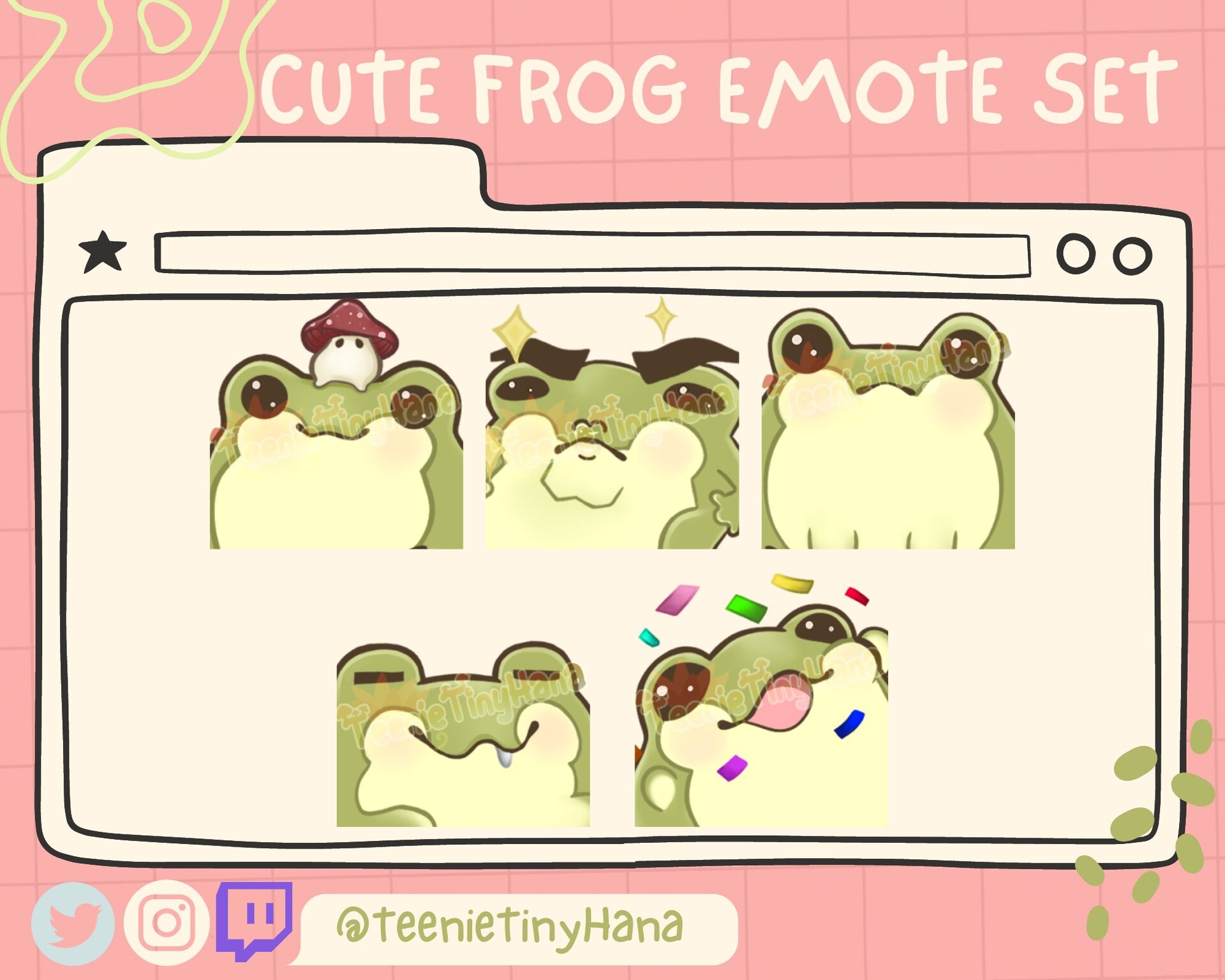 ArtStation - Frog Emoji Set