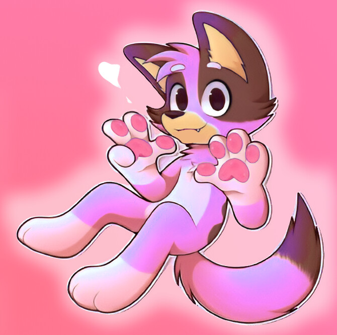 ArtStation - pink foxie