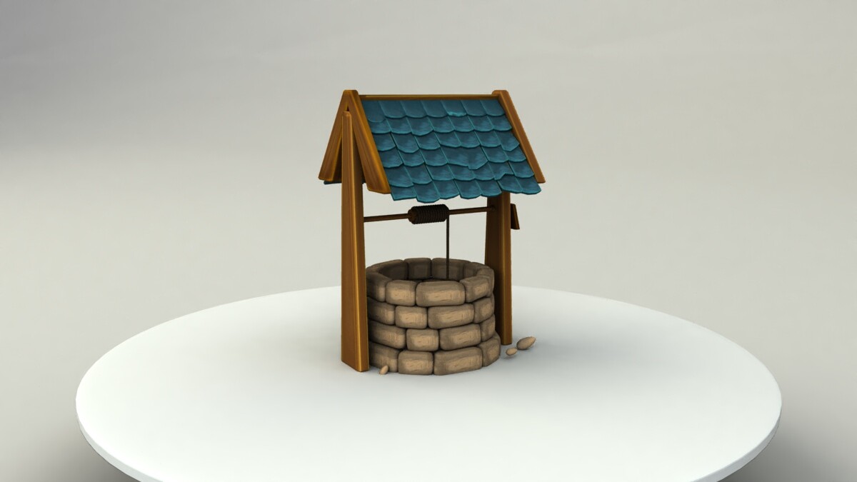 ArtStation - Well Cartoon 3d model and texture