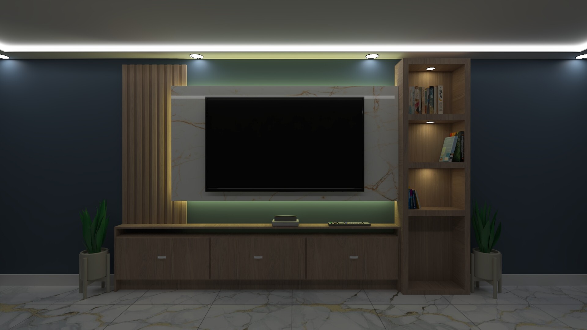 ArtStation - TV unit render in 3ds max