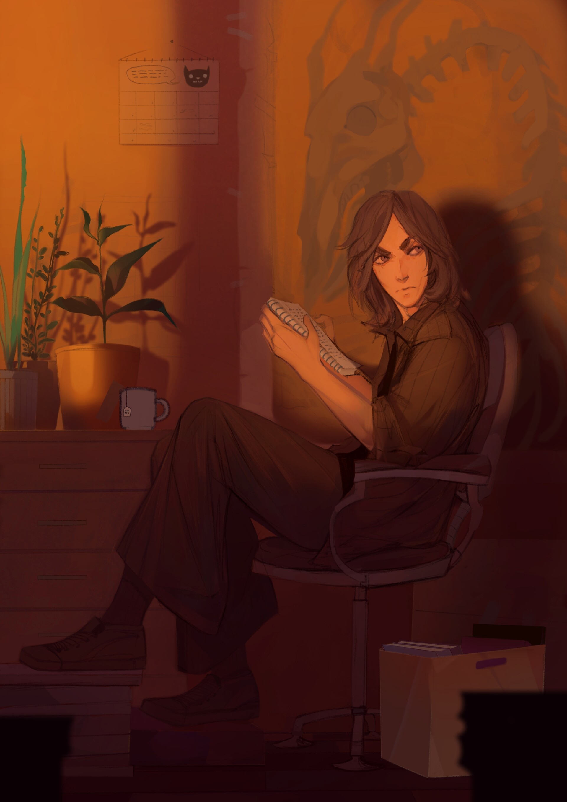 ArtStation - reading