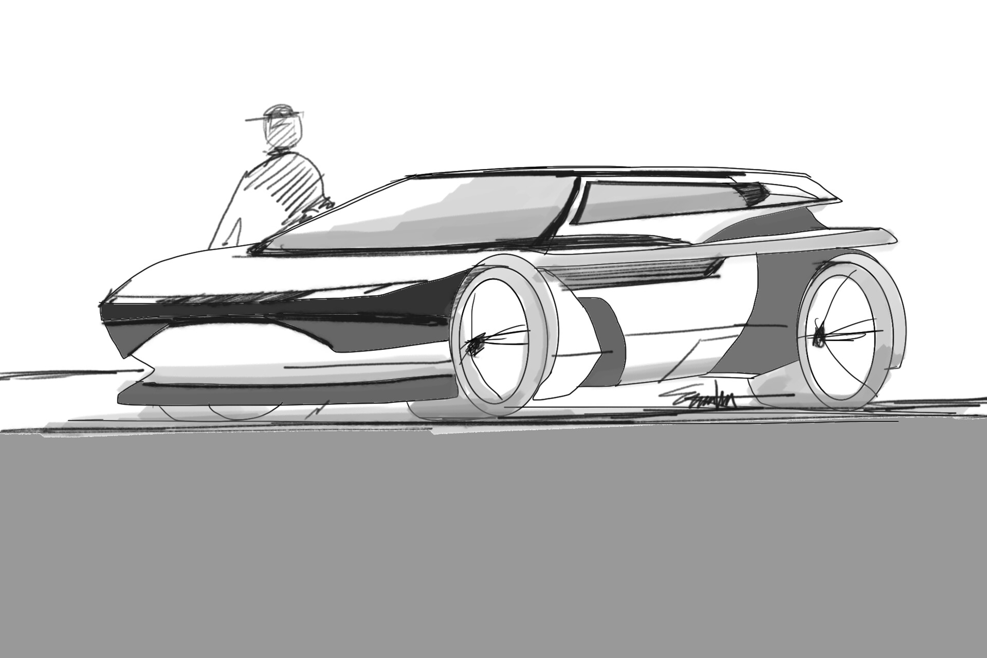 ArtStation - B045 Concept Car Design