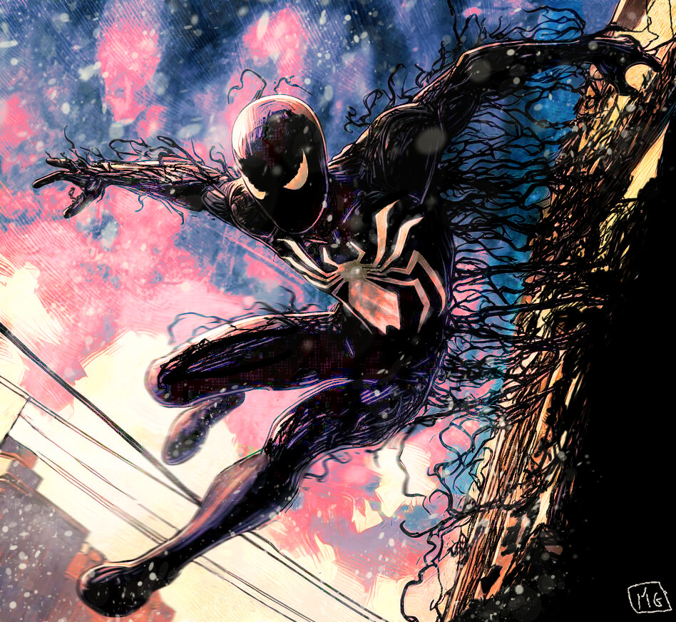 ArtStation - Black Suit Spider-Man