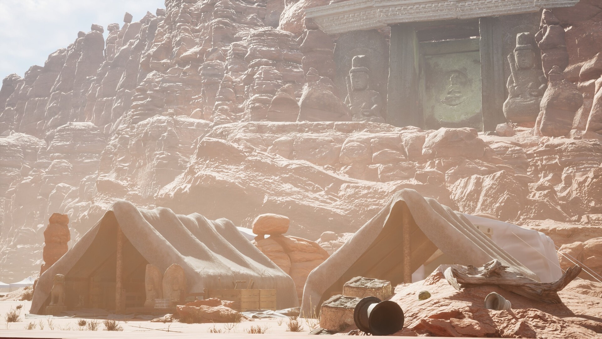 ArtStation - Set Dressing | Archeological Dig sight Scene