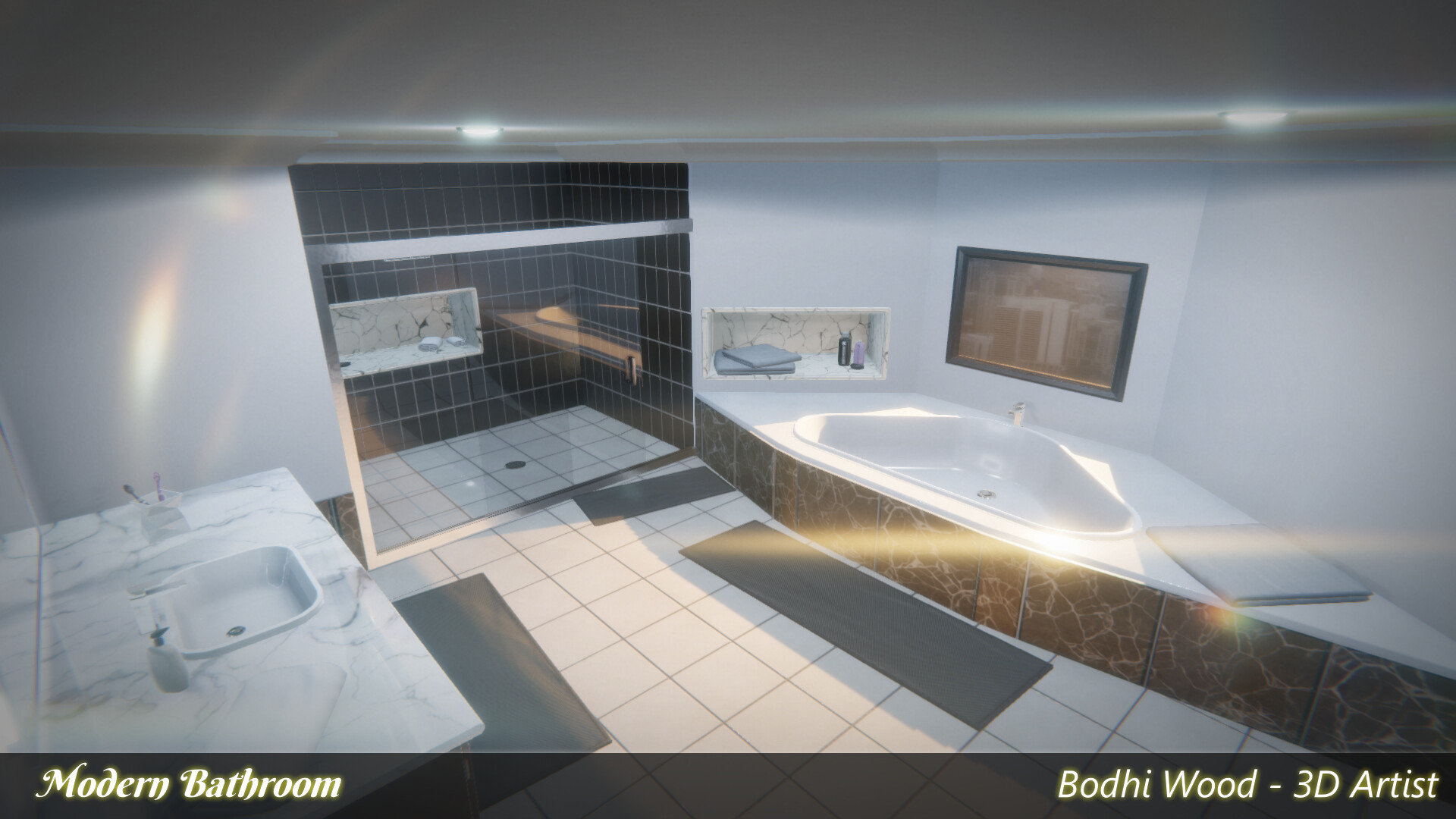 ArtStation - Modern Bathroom